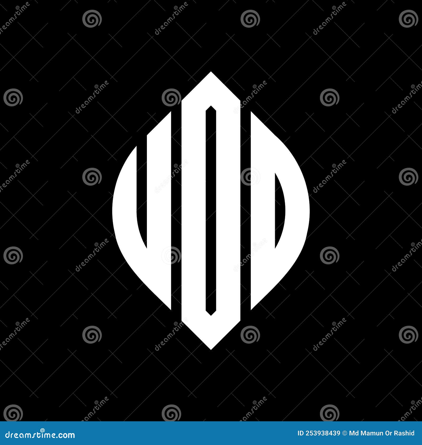 UOD Circle Letter Logo Design with Circle and Ellipse Shape. UOD ...