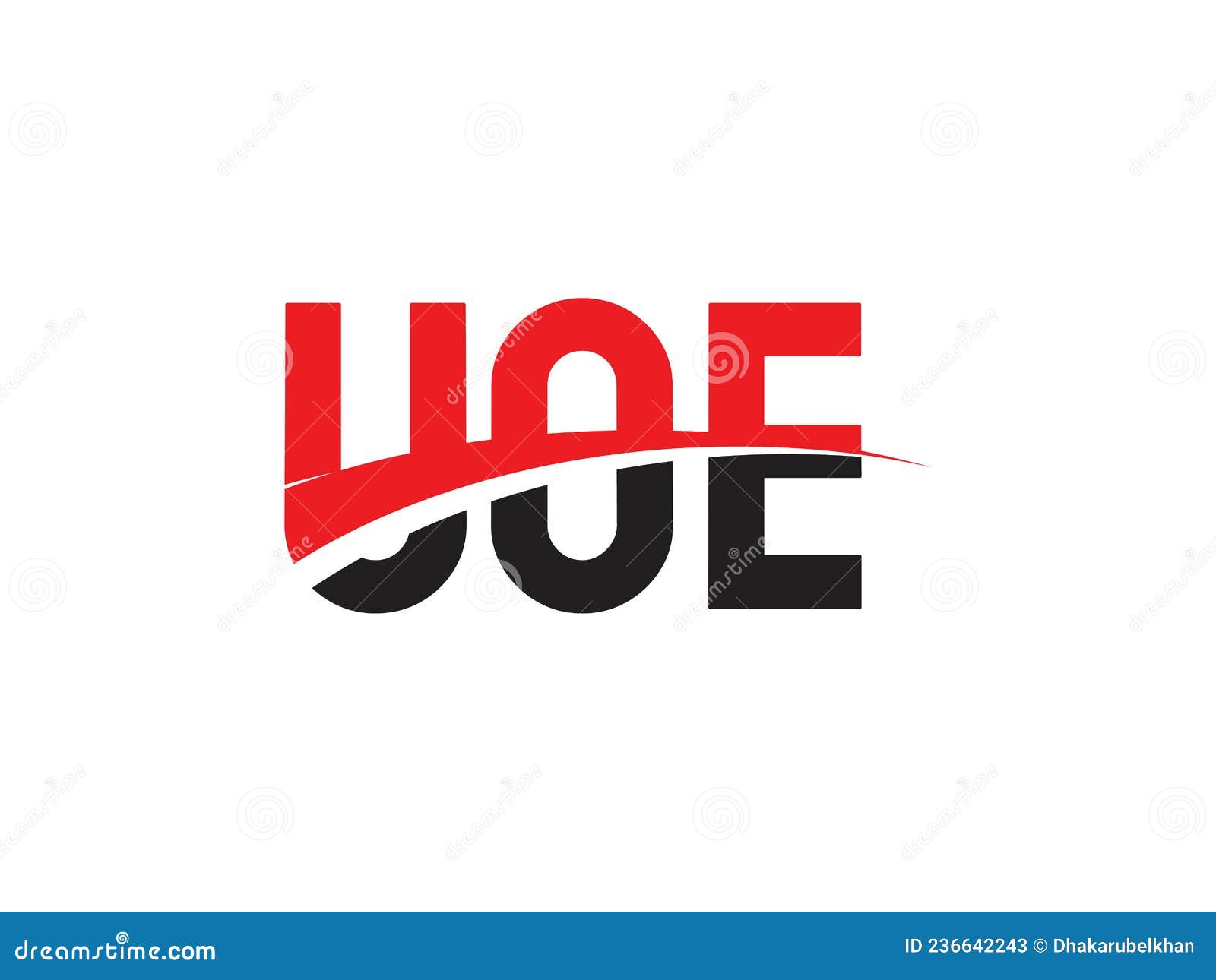 UOE Letter Initial Logo Design Vector Illustration Stock Vector ...