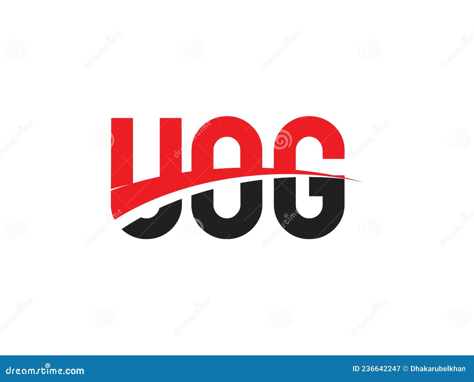 UOG Letter Initial Logo Design Vector Illustration Stock Vector ...
