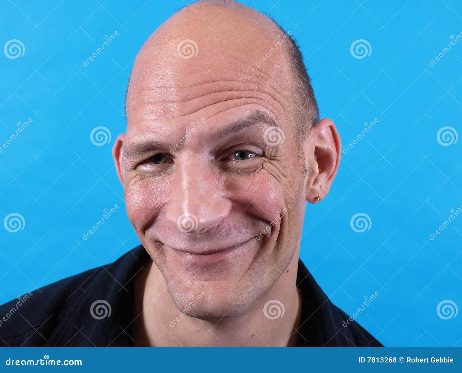 Uomo affrontato sciocco fotografia stock. Immagine di espressione - 7813268