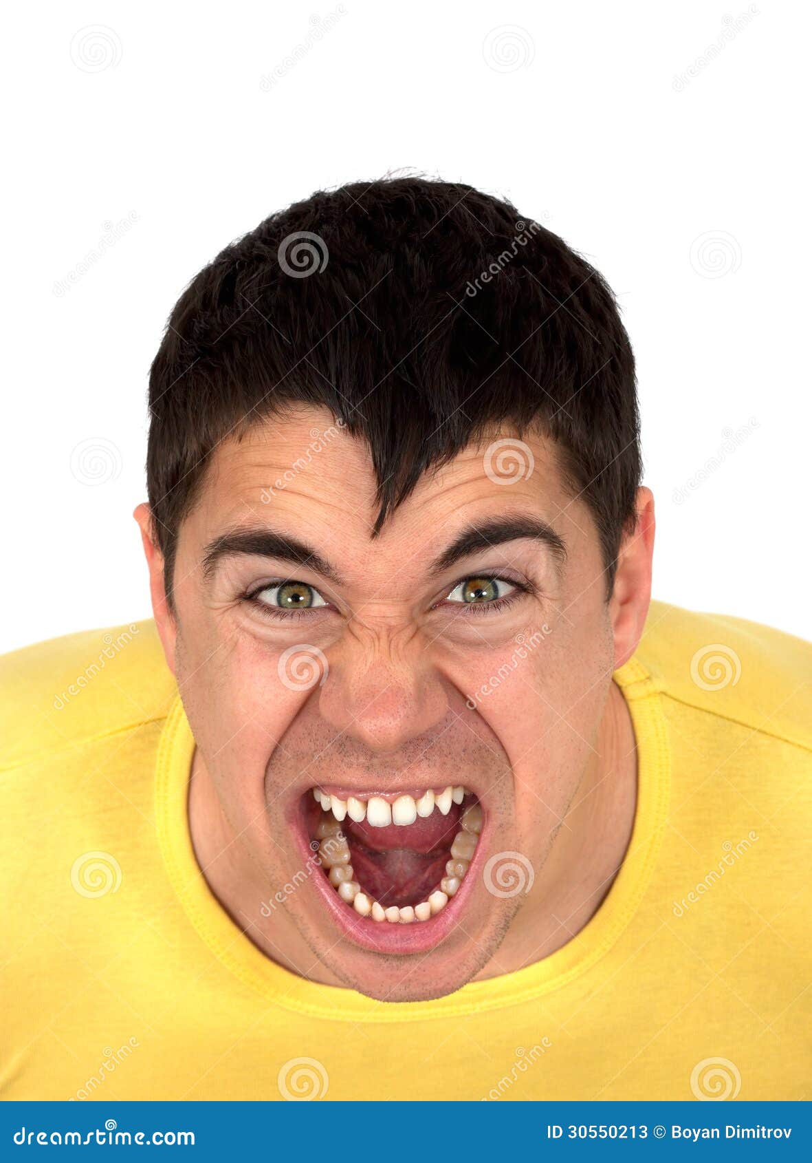 Uomo aggressivo immagine stock. Immagine di difettoso - 30550213