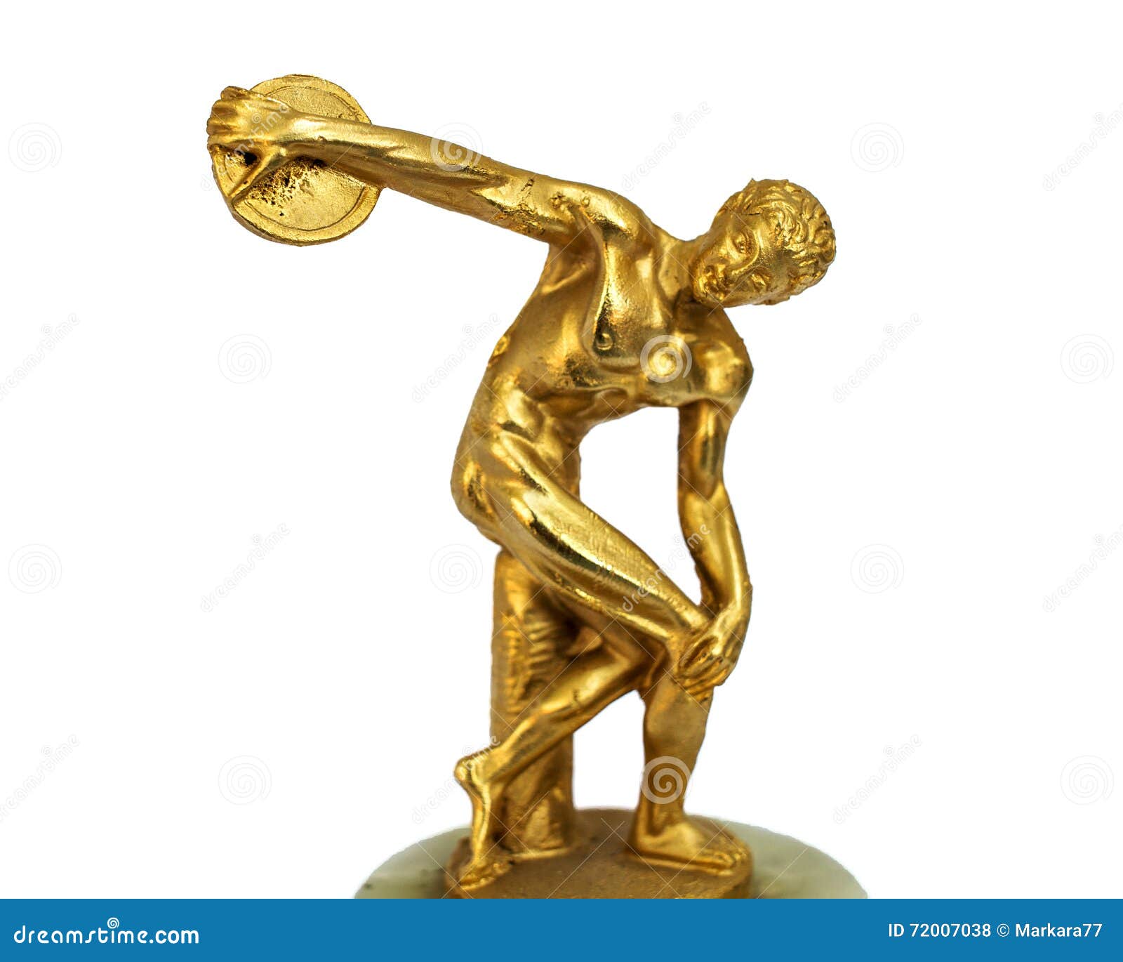 Uomo Antico Del Lancio Del Disco Fotografia Stock - Immagine di nanometro, scultura: 72007038