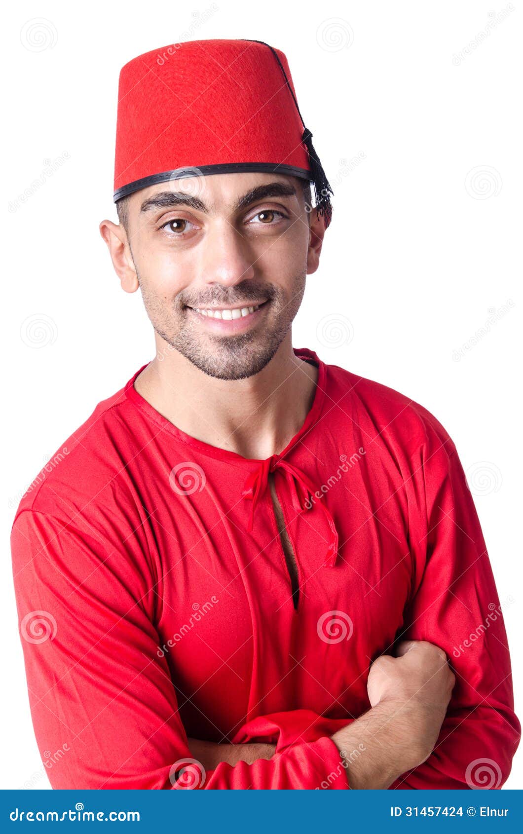 Uomo in Cappello Turco Tradizionale Fotografia Stock - Immagine di ...