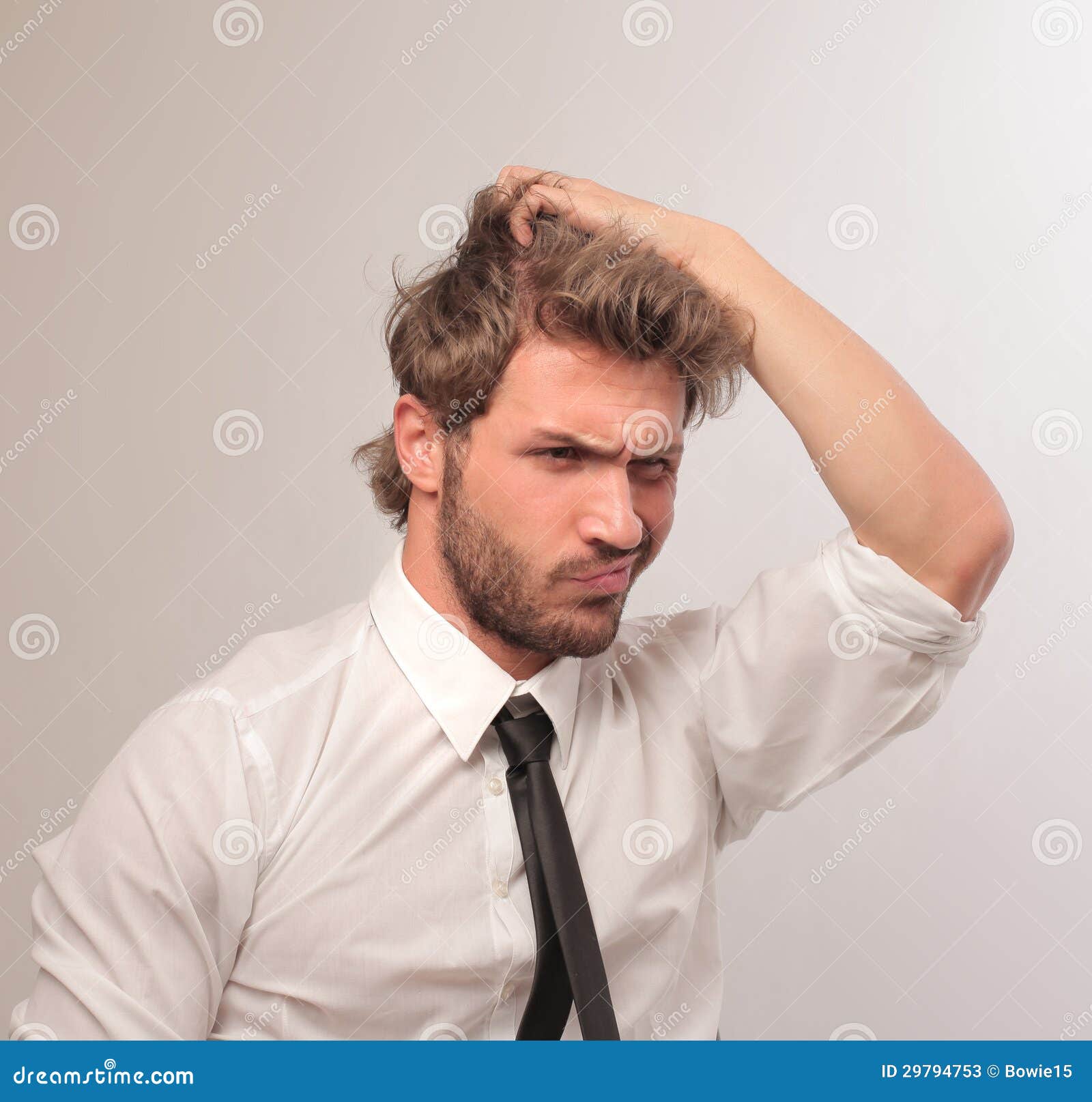 Confusione immagine stock. Immagine di ritratto, faccia - 29794753