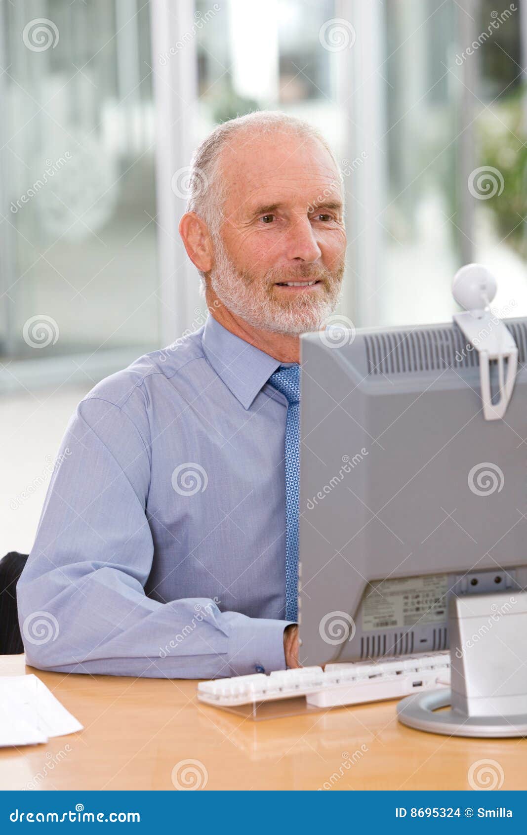 Uomo Di Affari Che Lavora Al Computer Portatile Fotografia Stock ...