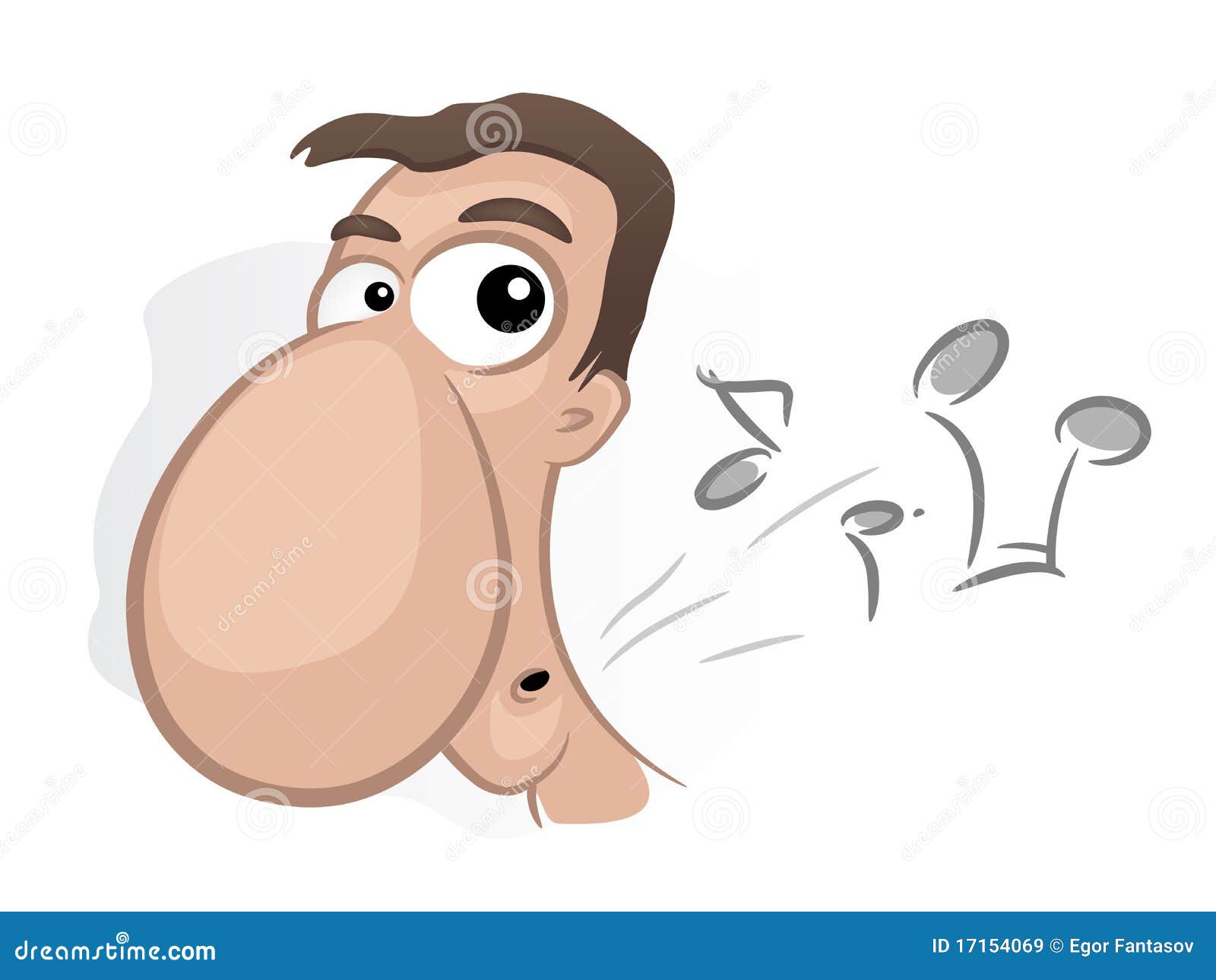 Uomo di fischio illustrazione vettoriale. Illustrazione di occhi - 17154069