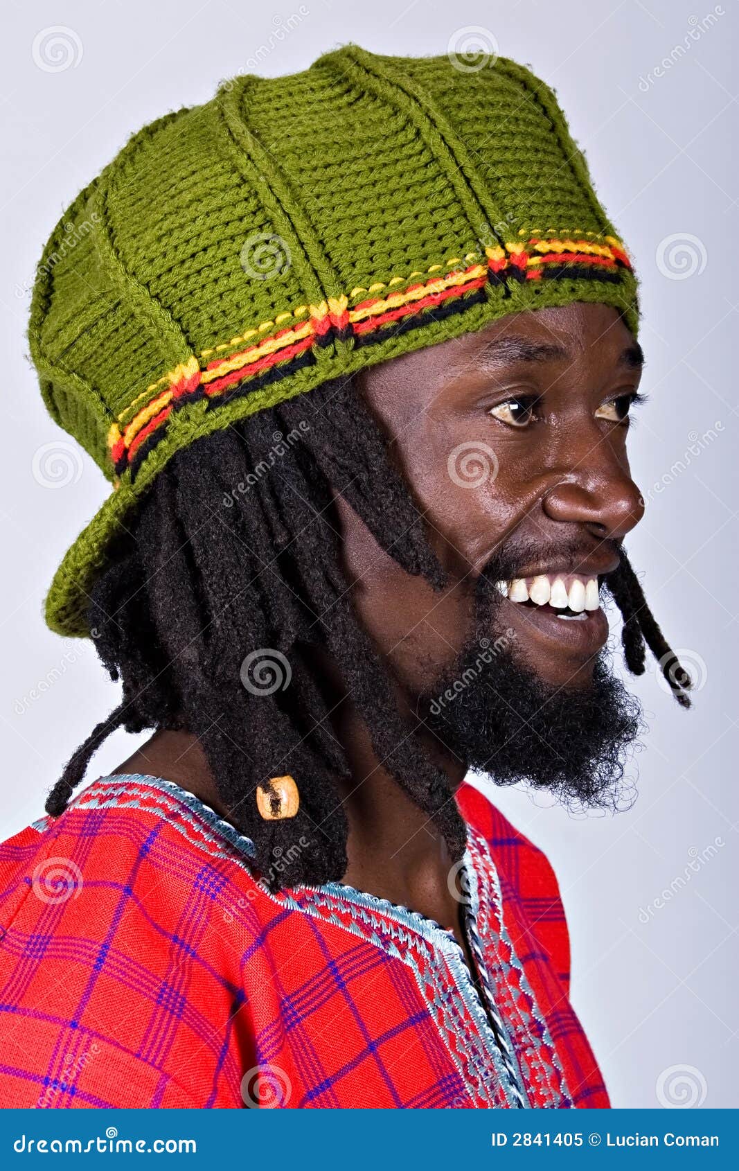 Uomo di Rasta immagine stock. Immagine di verde, modello - 2841405