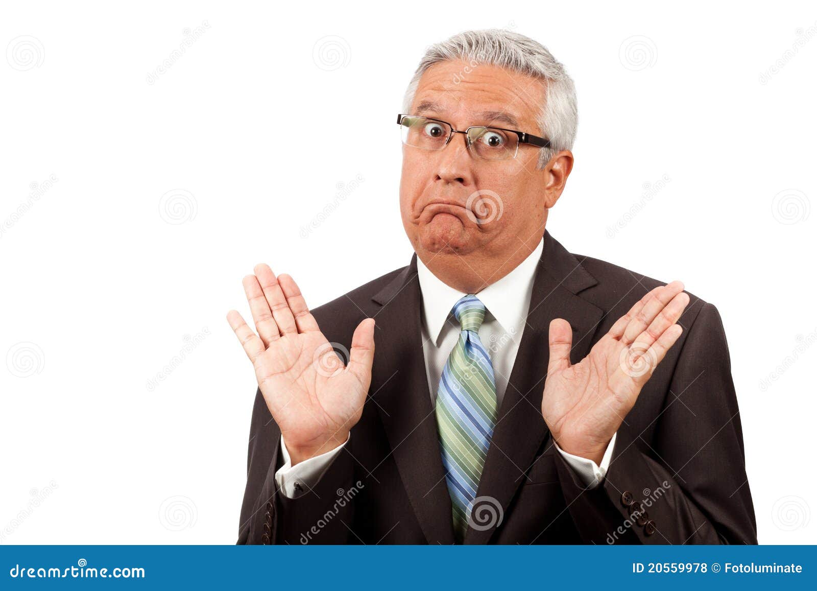 Uomo Dumbfounded di affari fotografia stock. Immagine di professionista ...