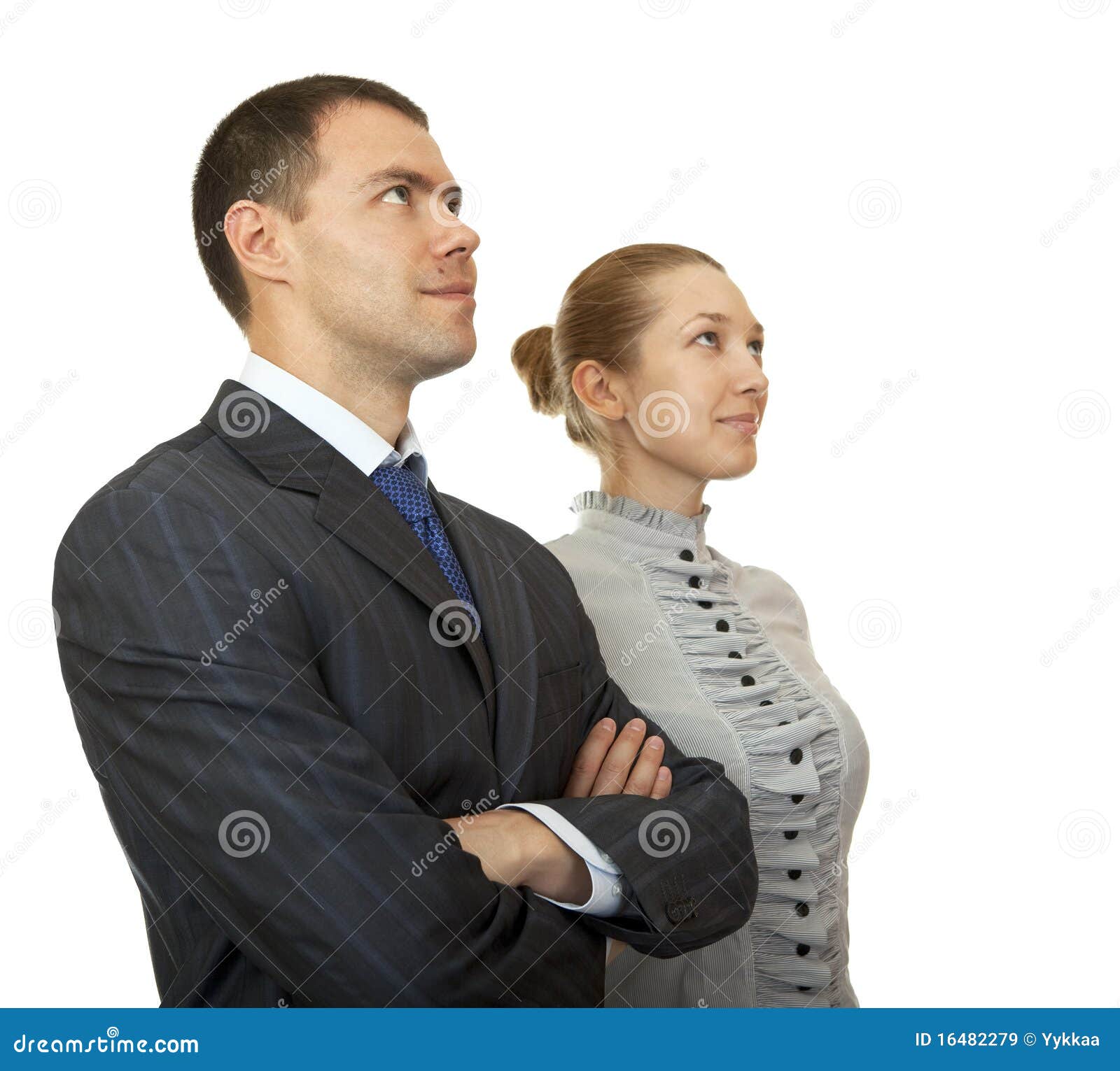 Uomo E Donna Che Osservano in Un Senso. Immagine Stock - Immagine di ...