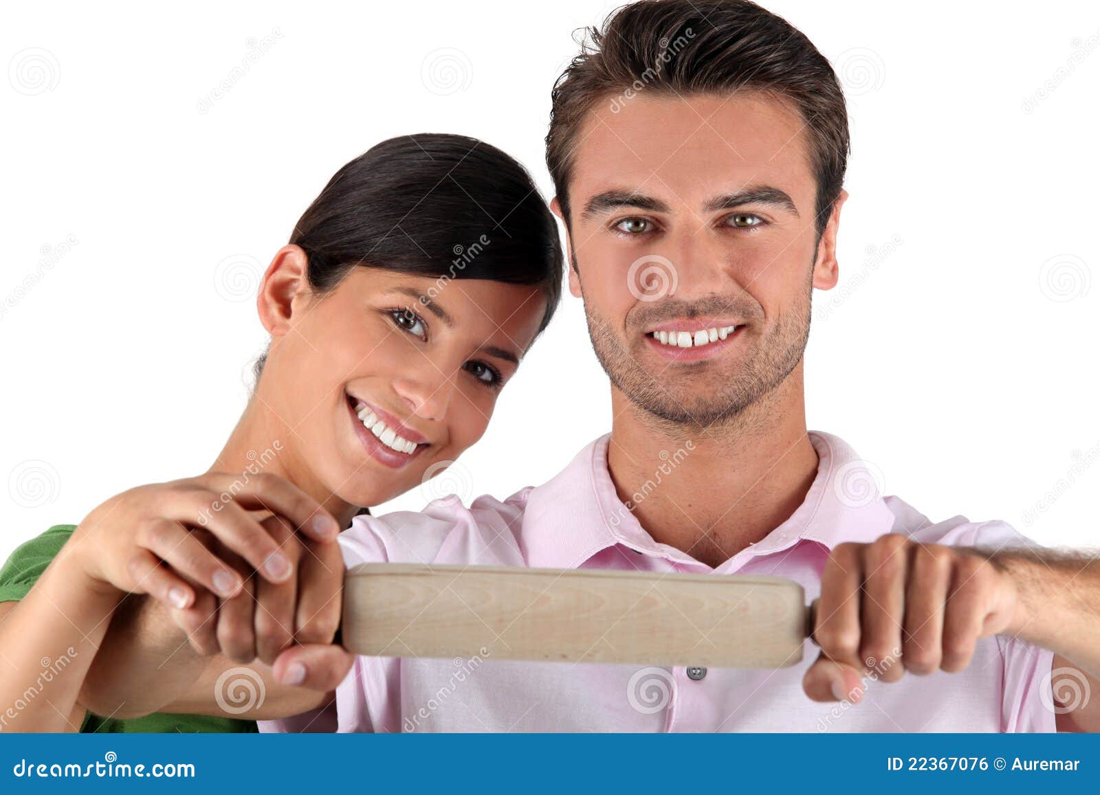 Uomo E Donna Con Pasticceria Fotografia Stock - Immagine di sfondo ...