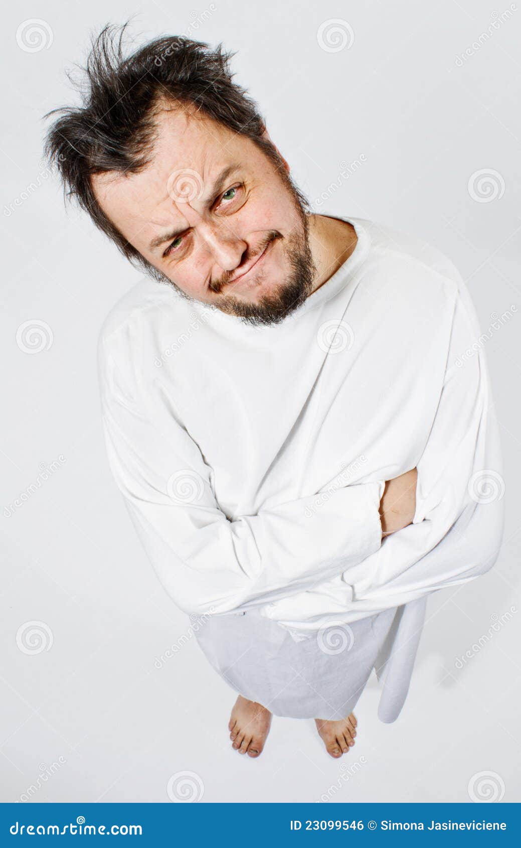 Uomo Insano in Camicia Di Forza Fotografia Stock - Immagine di pazzia ...