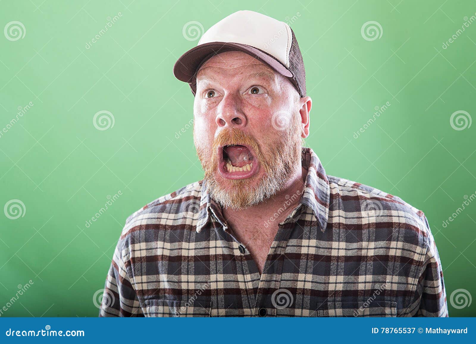 Uomo Pazzo Dell'agricoltore Del Sud Immagine Stock - Immagine di timore ...