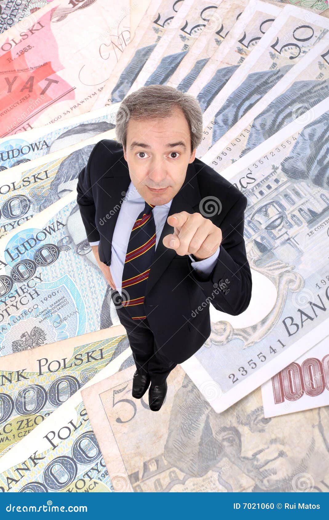 Uomo Ricco Di Affari Che Indica in Su Fotografia Stock - Immagine di ...