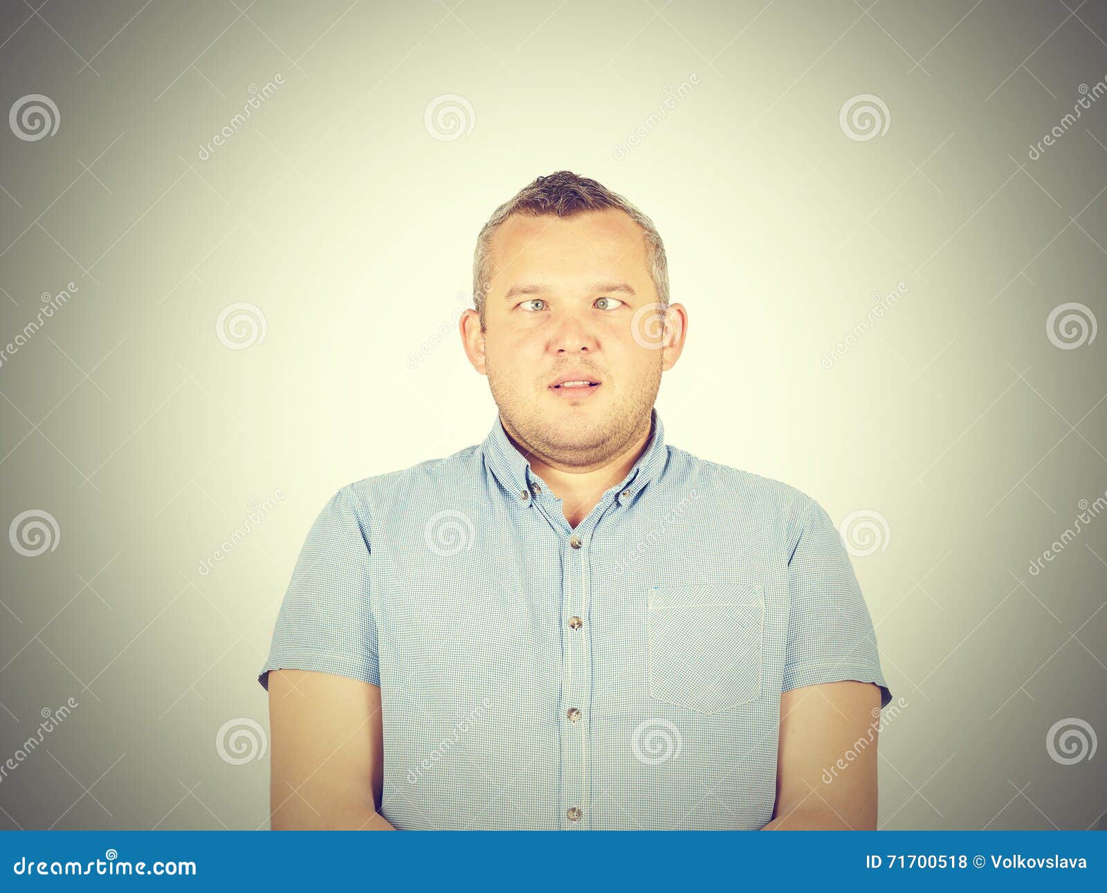 Uomo Strabico, Fronti Divertenti Fotografia Stock - Immagine di ...