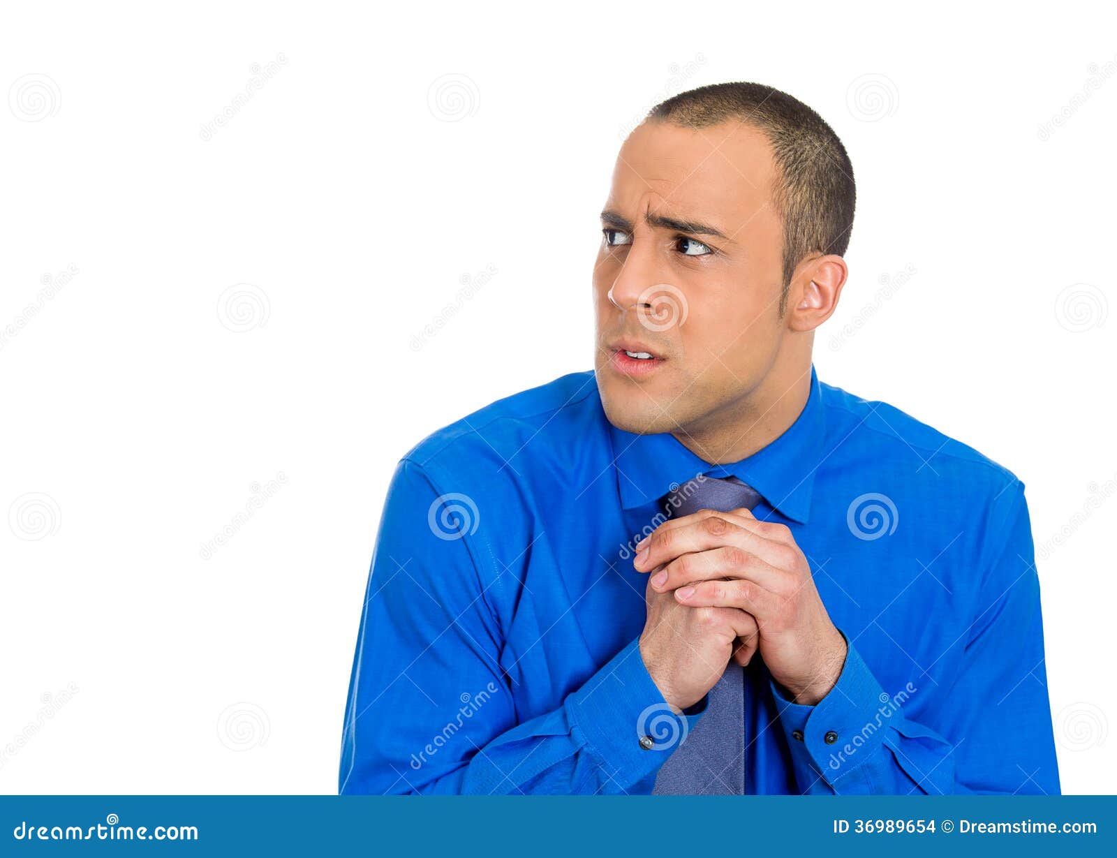 Uomo Timido, Ansioso, Timido Fotografia Stock - Immagine di latino ...