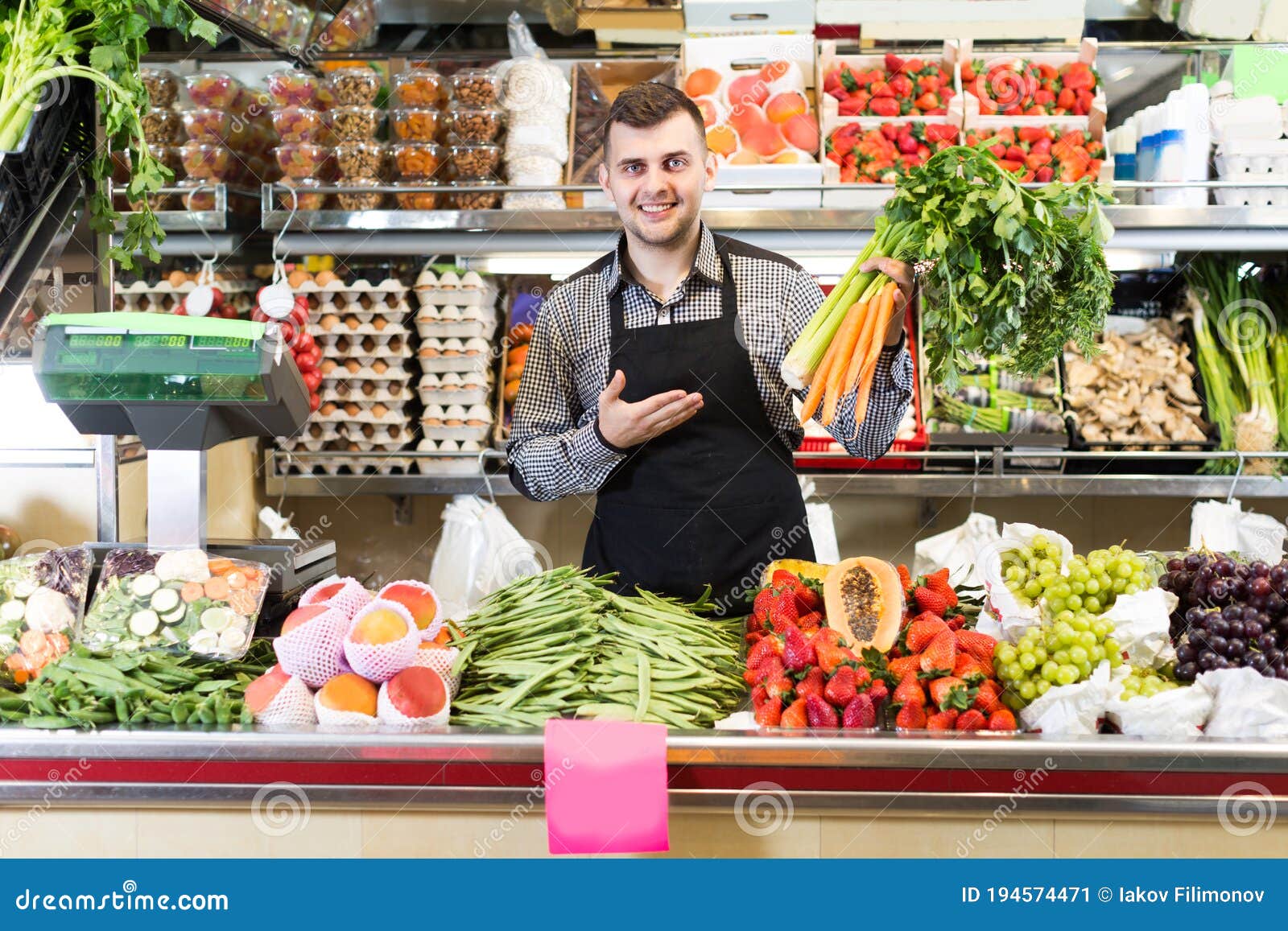 Uomo Venditore 2029 Anni Fa Mostra Assortimento Immagine Stock ...