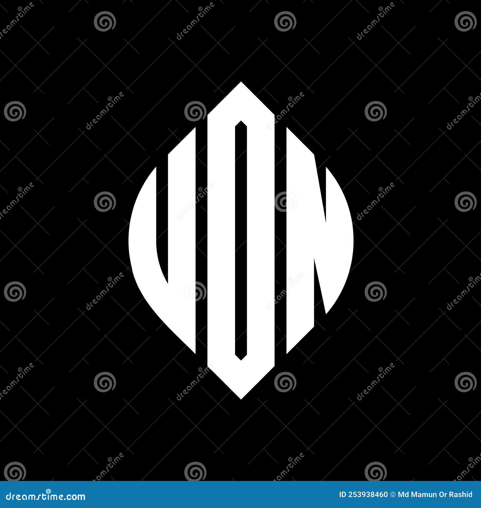 UON Circle Letter Logo Design with Circle and Ellipse Shape. UON ...