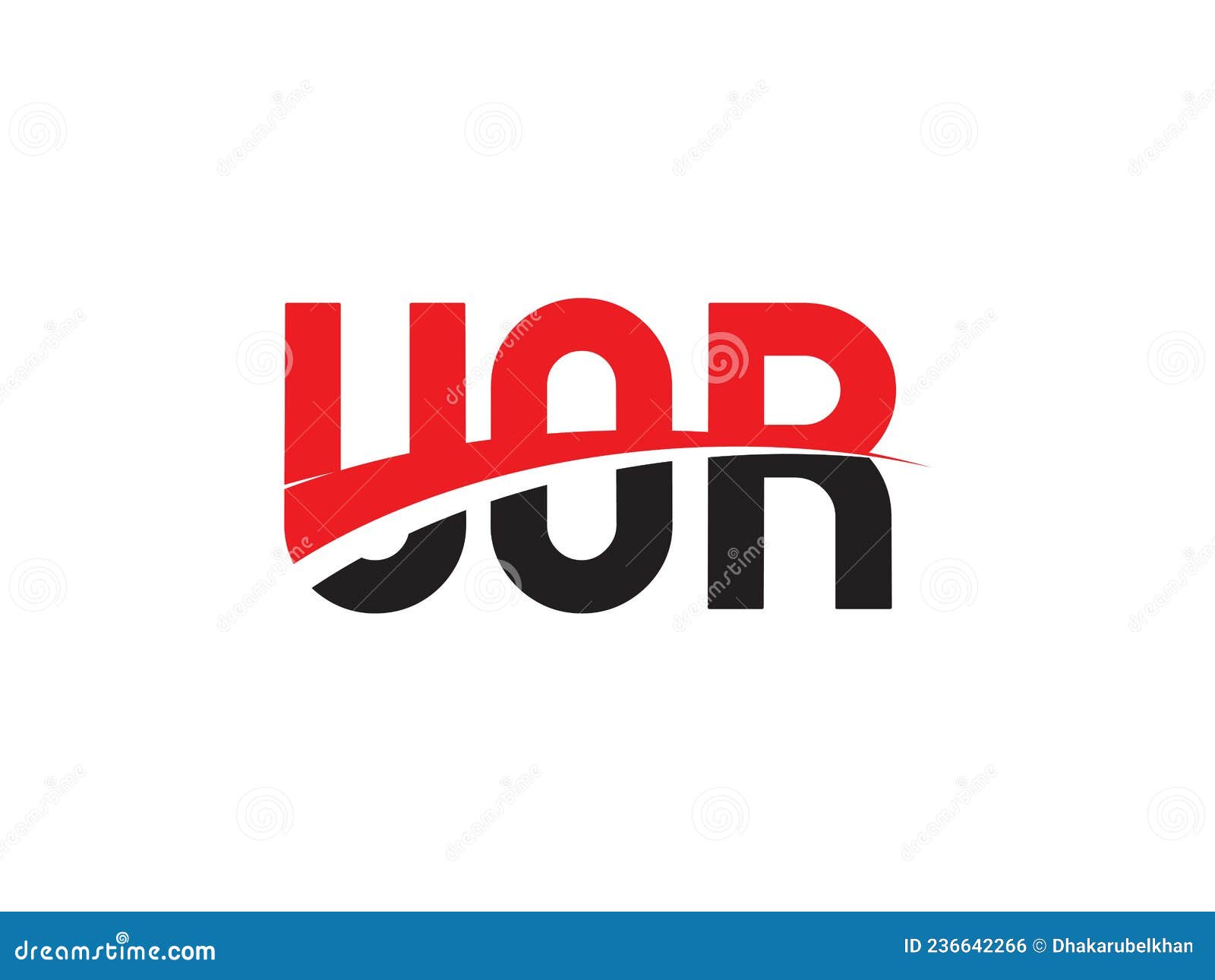 UOR Letter Initial Logo Design Vector Illustration Stock Vector ...