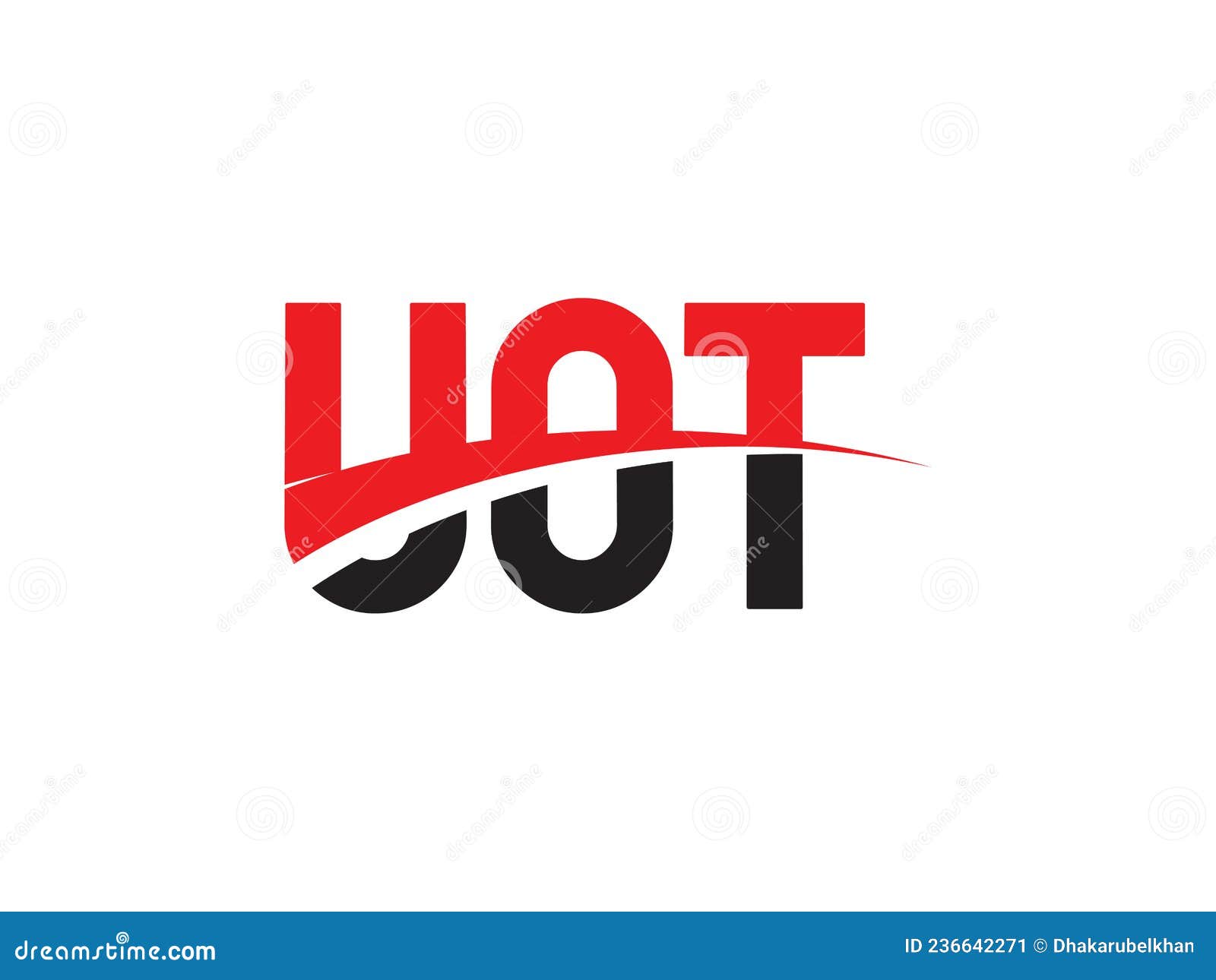 UOT Letter Initial Logo Design Vector Illustration Stock Vector ...