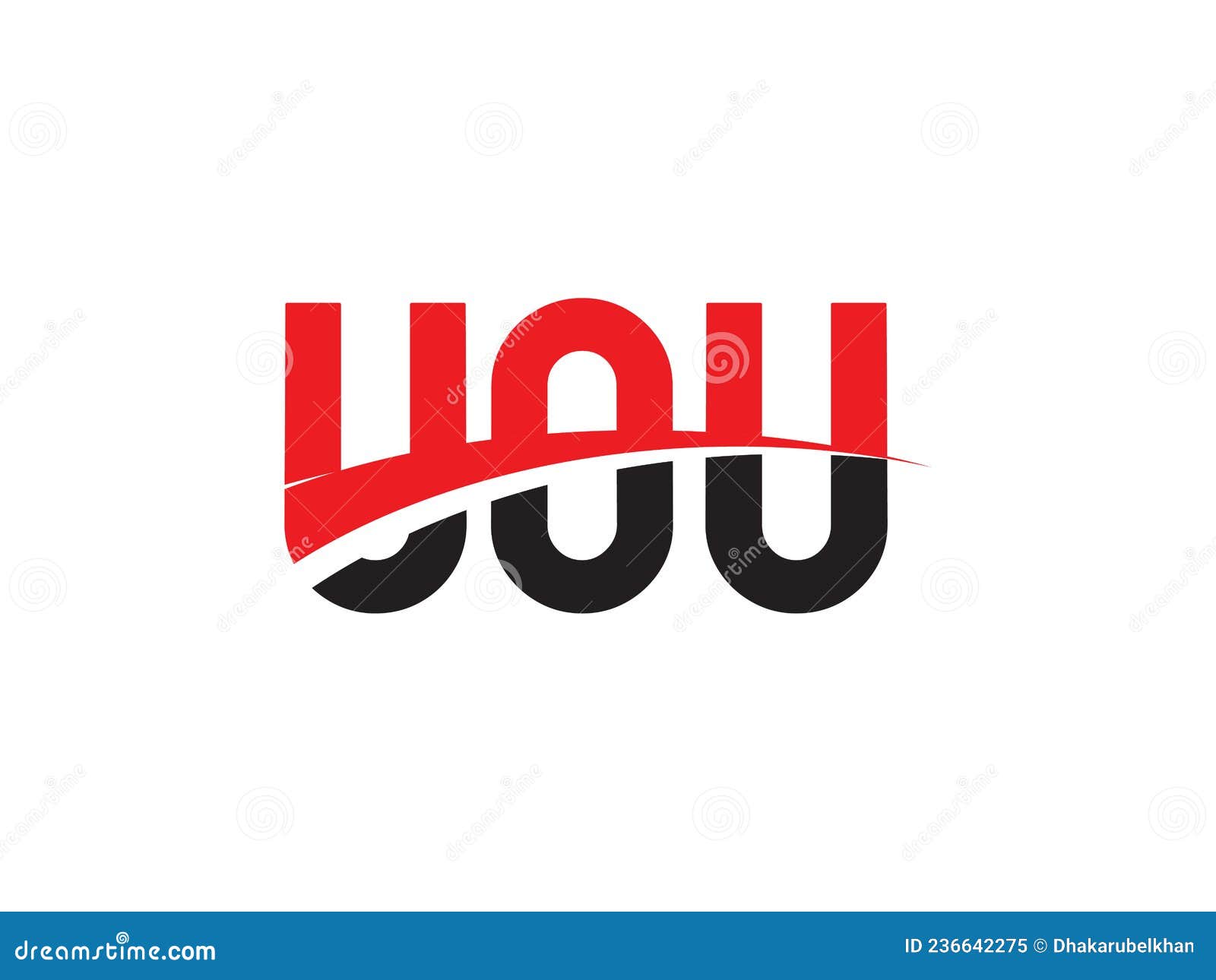 UOU Letter Initial Logo Design Vector Illustration Stock Vector ...