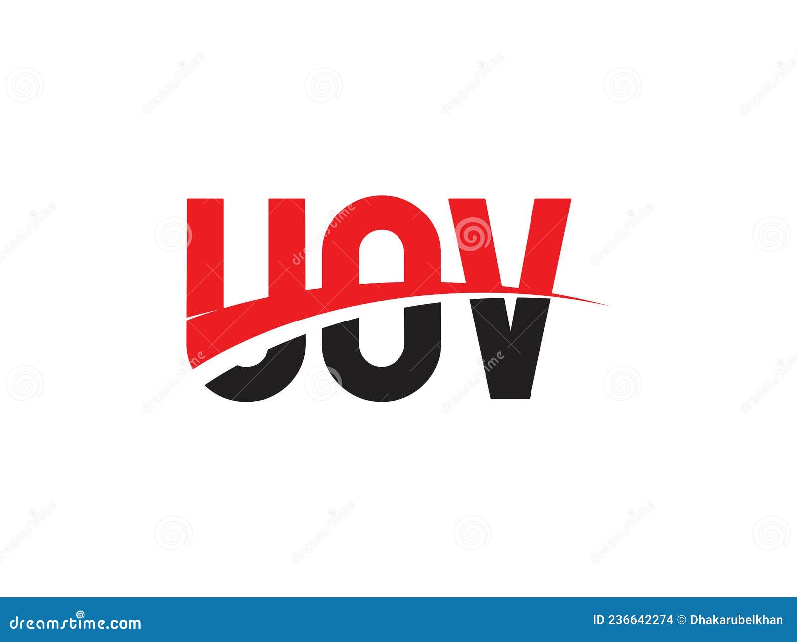 UOV Letter Initial Logo Design Vector Illustration Stock Vector ...