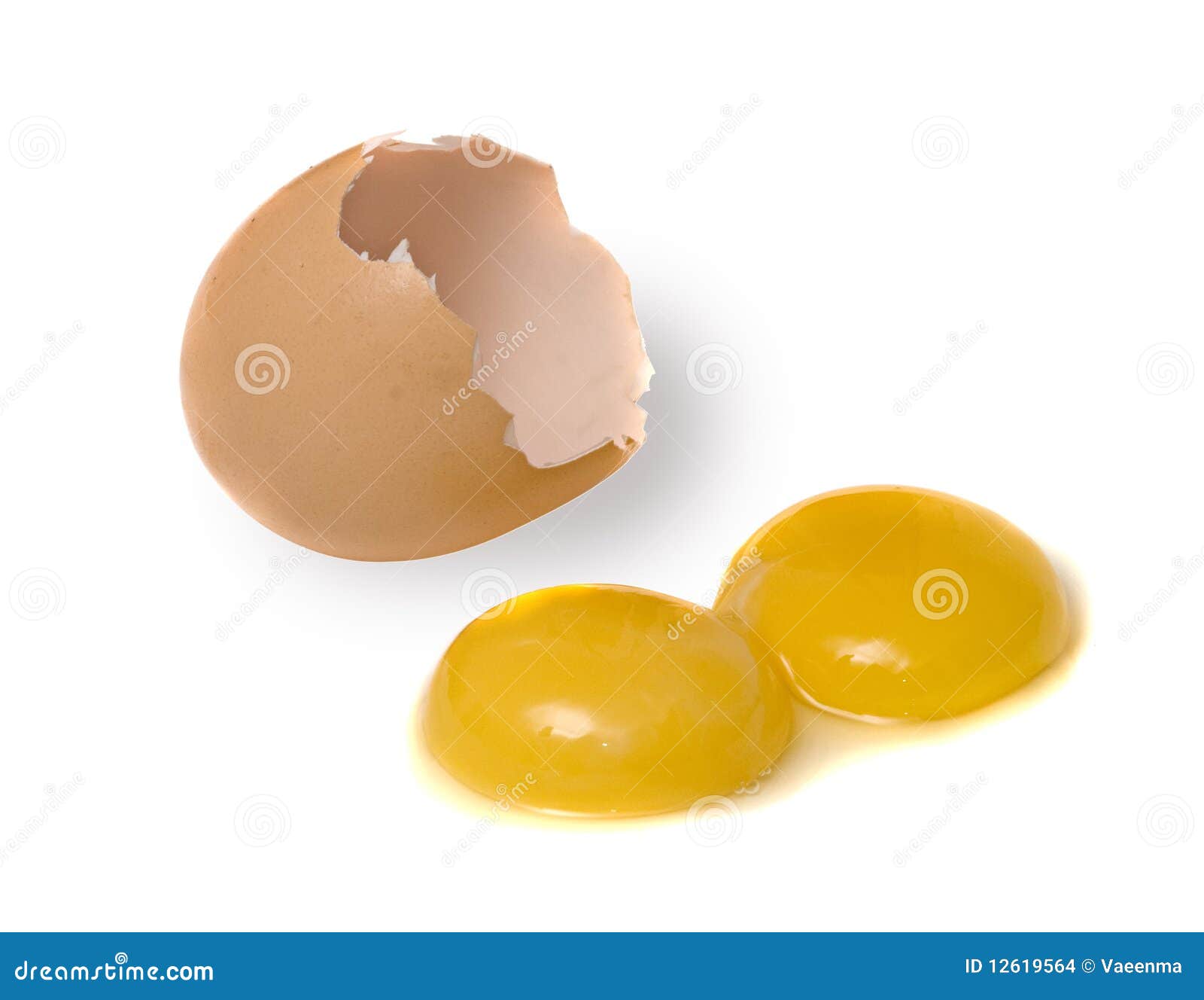 Uovo con due tuorli fotografia stock. Immagine di uovo - 12619564