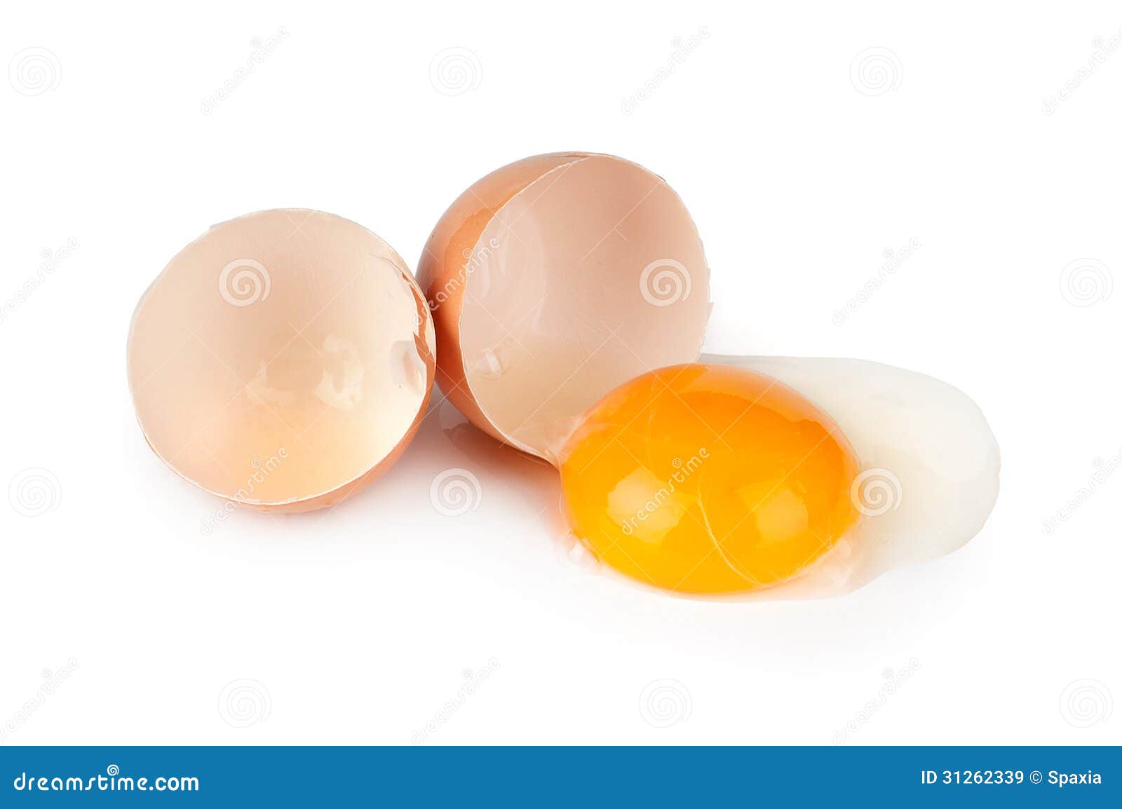 Uovo crudo rotto immagine stock. Immagine di particolare - 31262339