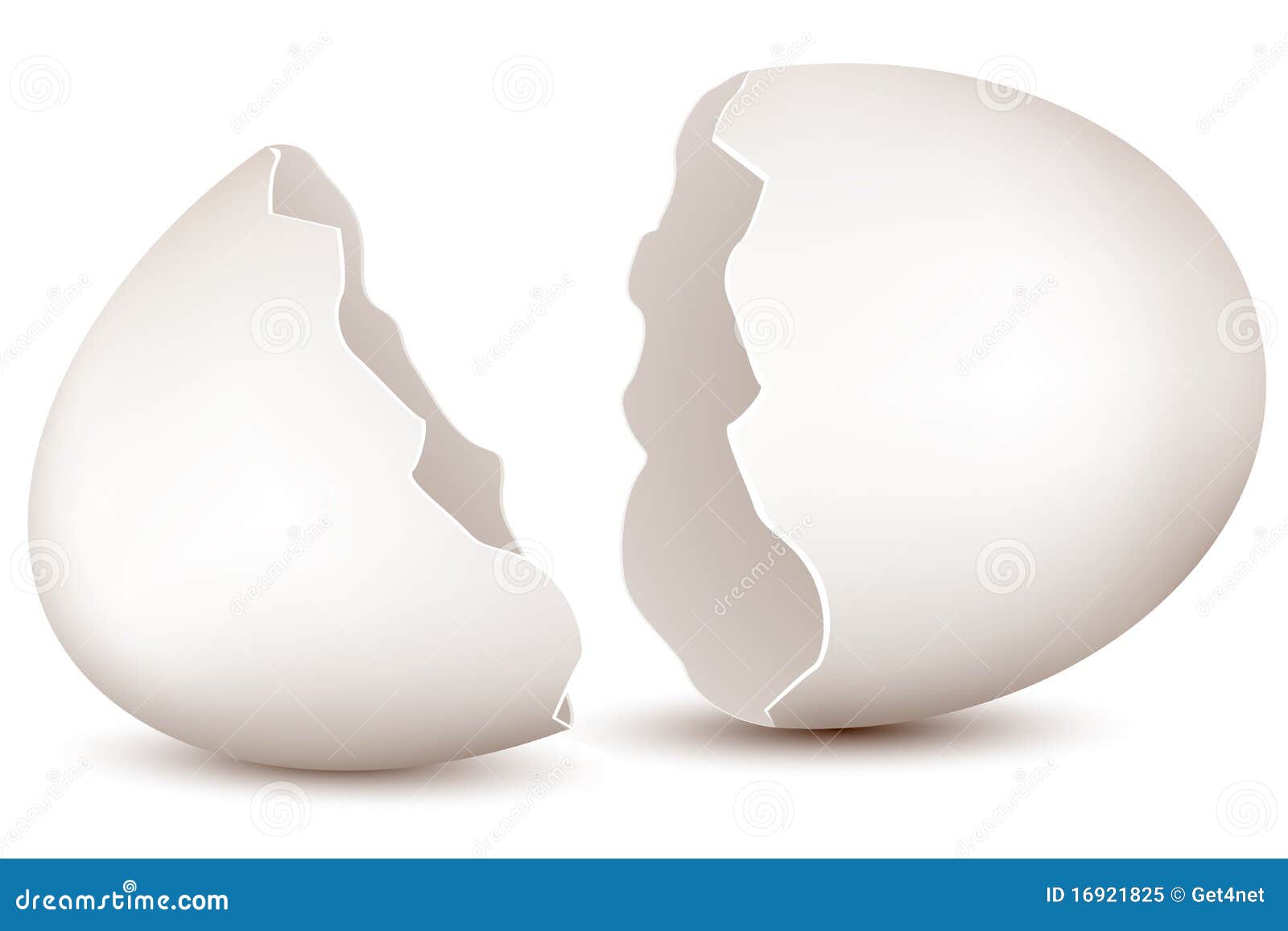 Uovo rotto illustrazione di stock. Illustrazione di taglio - 16921825