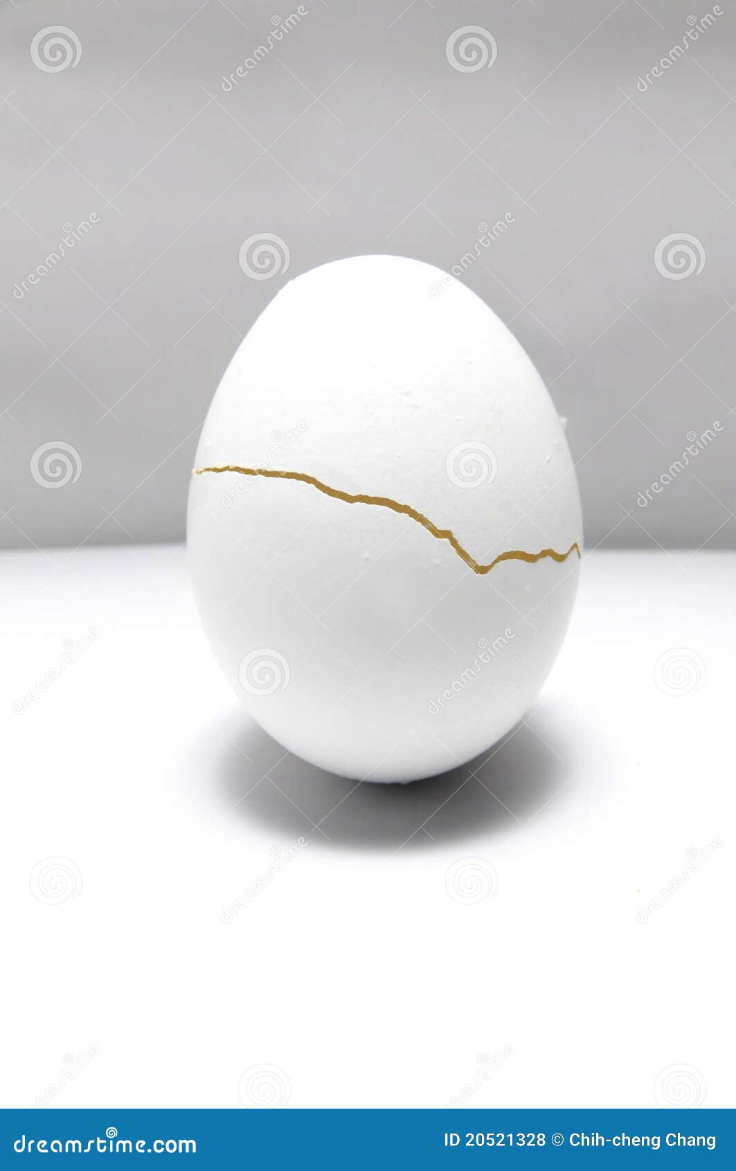 Uovo rotto fotografia stock. Immagine di finanziario - 20521328
