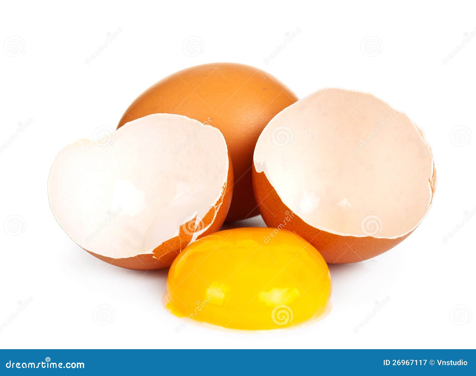 Uovo rotto isolato immagine stock. Immagine di uccello - 26967117