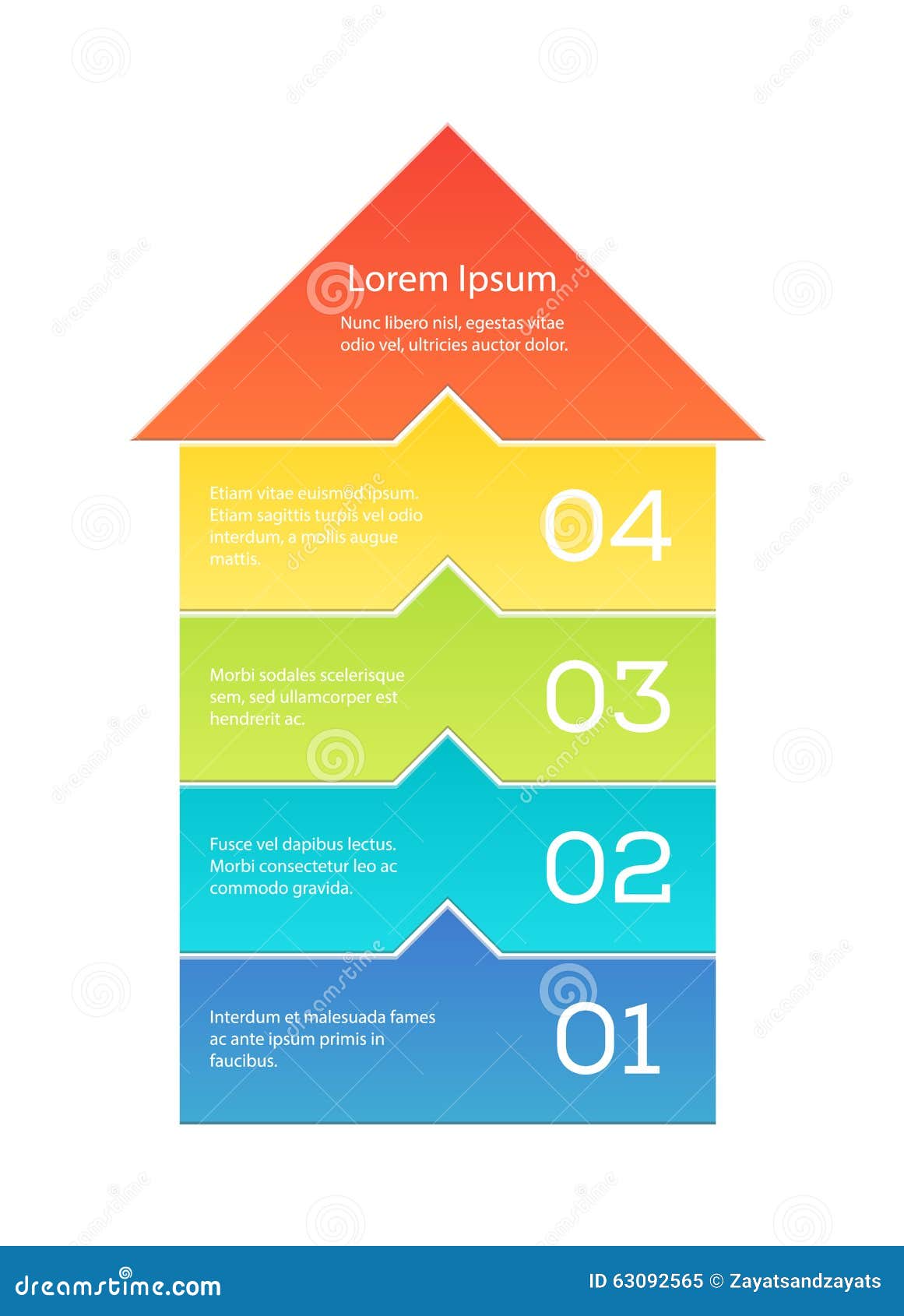Up arrow infographic stock vector. Illustration of green - 63092565