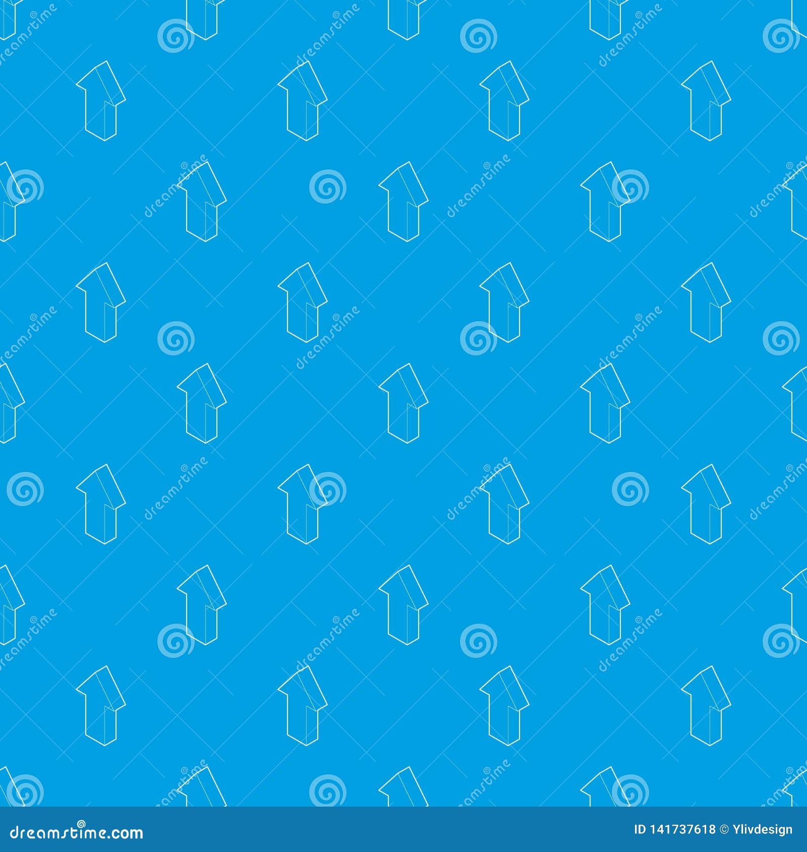 Up Arrow Pattern Vector Seamless Blue Stock Vector - Illustration of ...