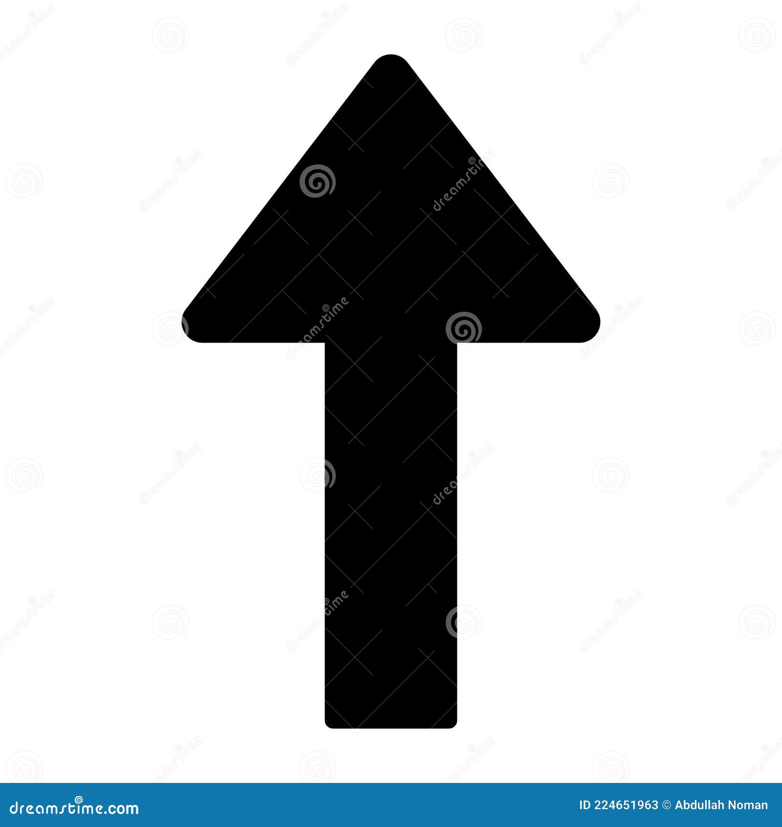 Up arrow sign icon stock vector. Illustration of design - 224651963