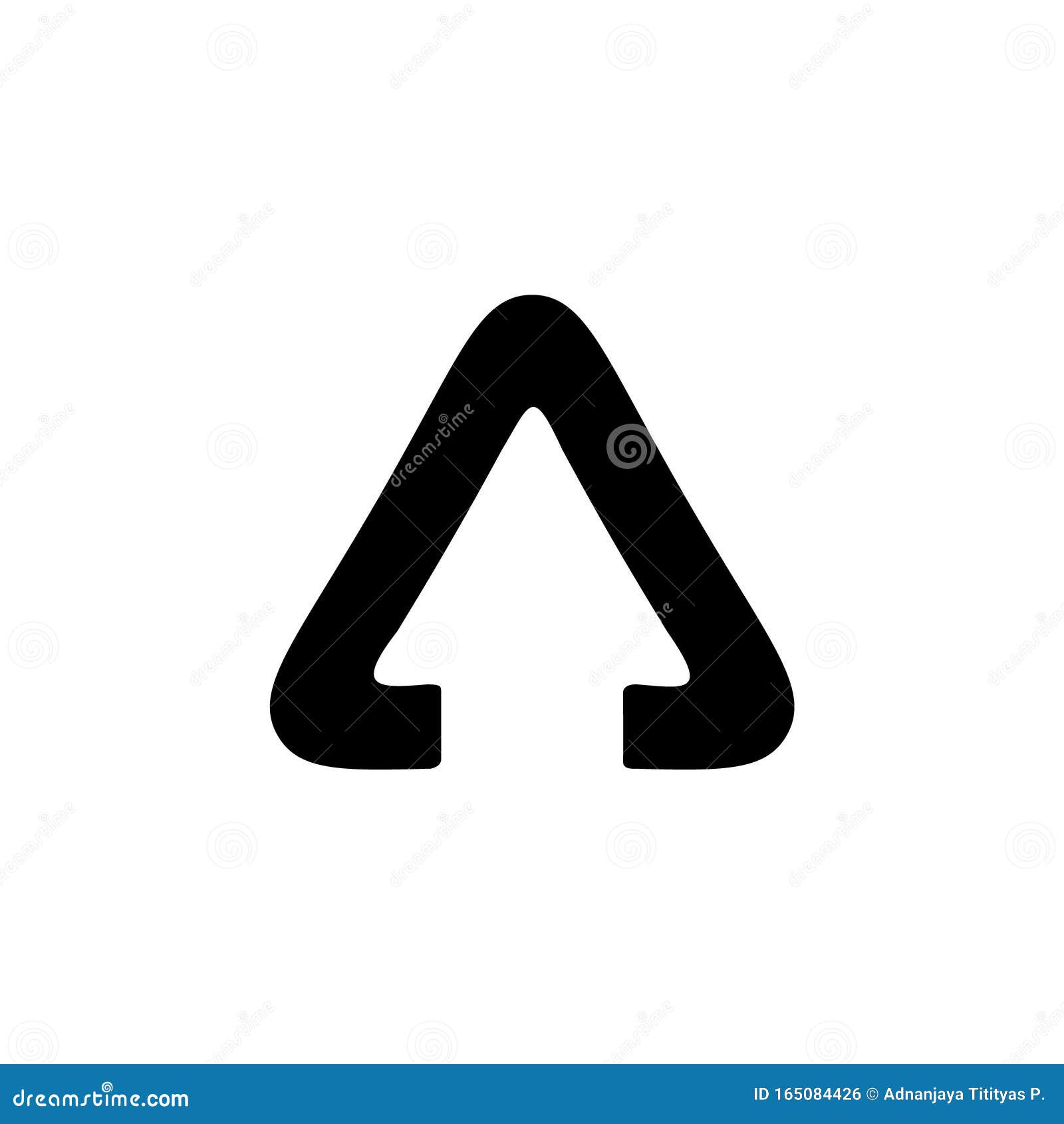 Up Arrow Triangle Logo Vector Stock Vector - Illustration of hexagon ...