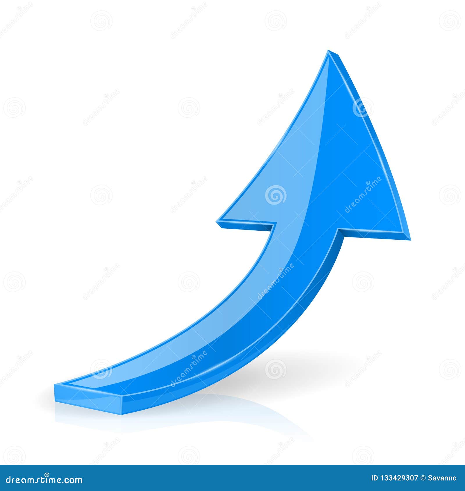 UP Blue 3d Arrow. Shiny Web Icon Stock Vector - Illustration of ...