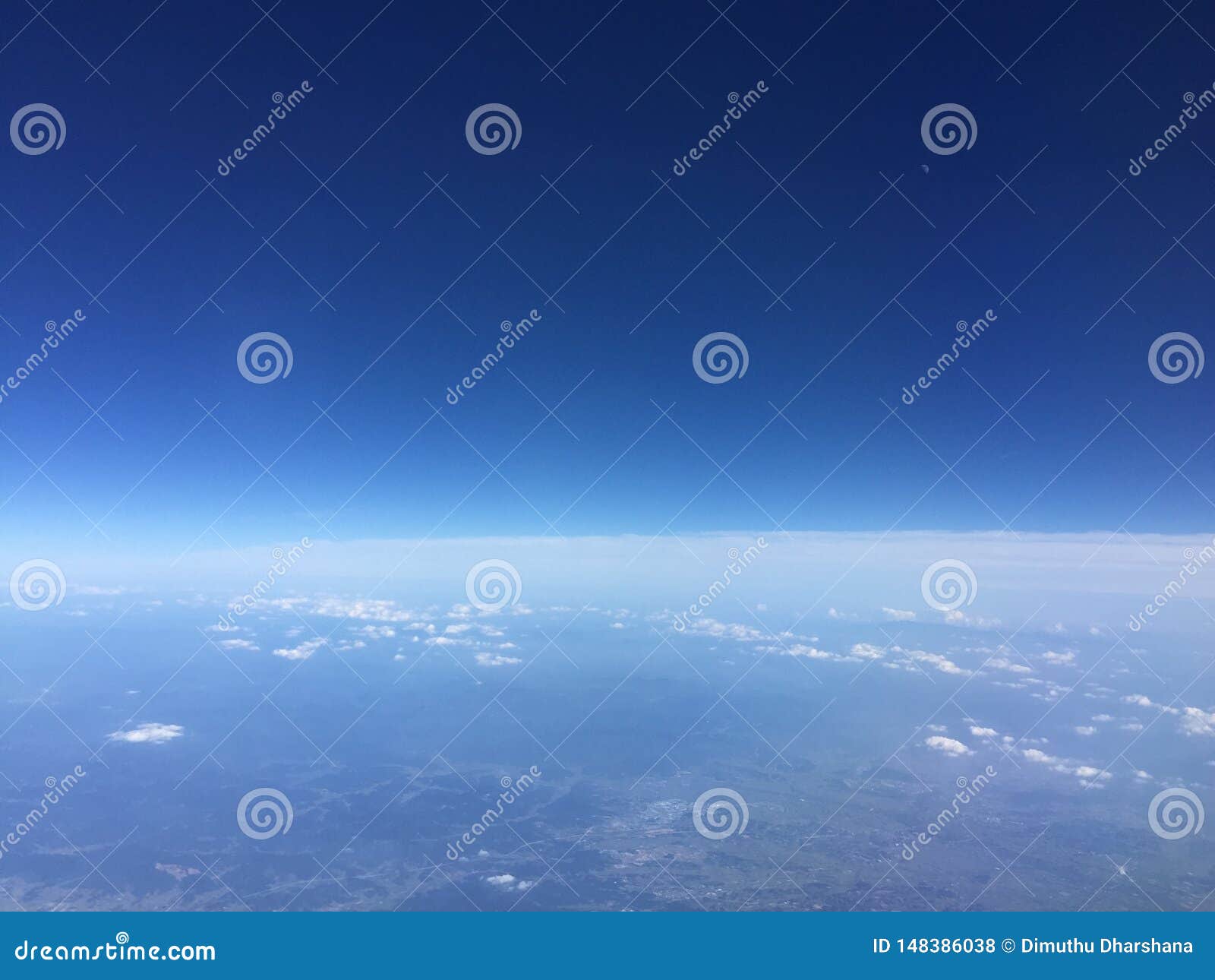 Up in the blue Sky stock photo. Image of cloudy, view - 148386038