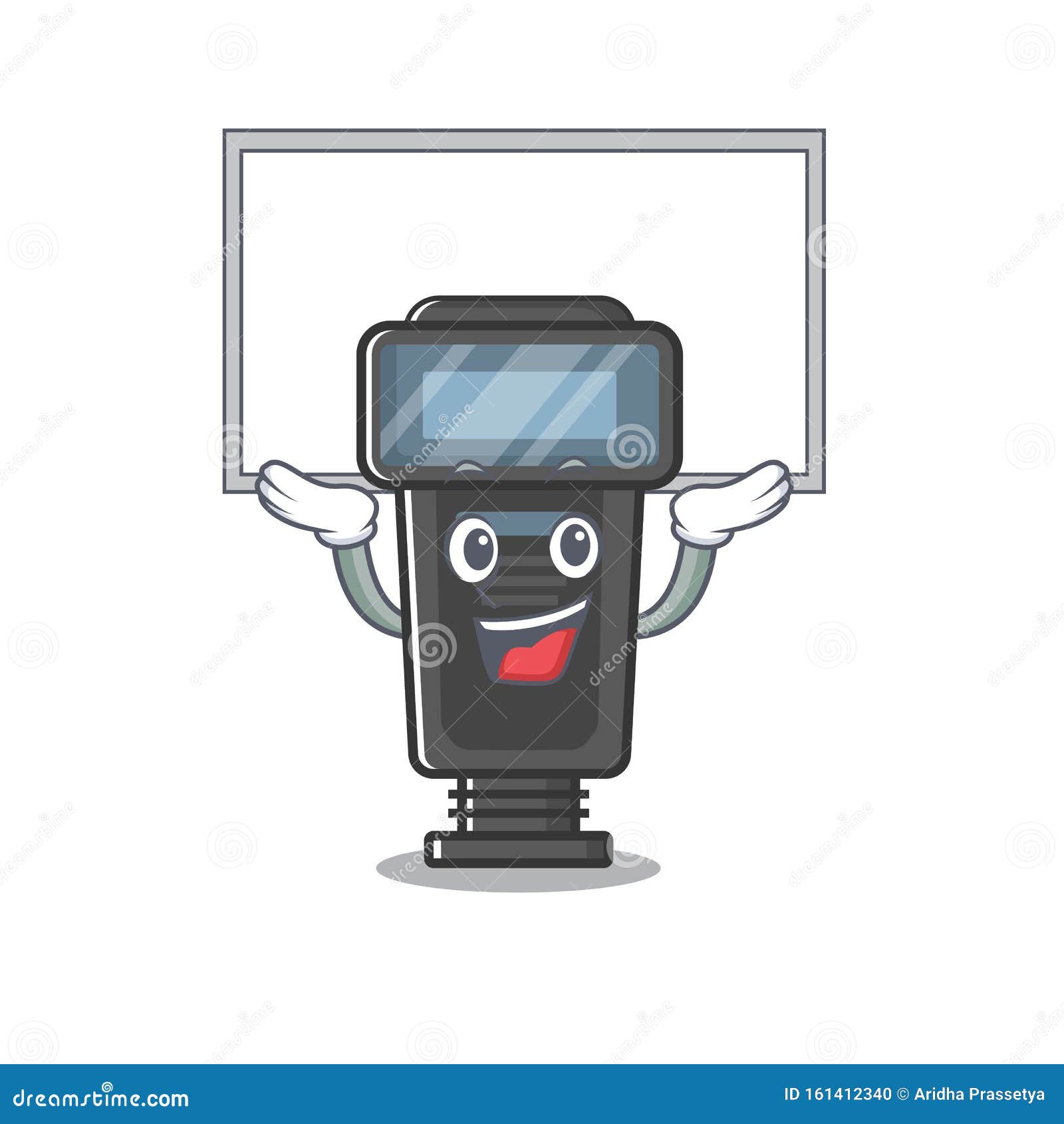 Up Board Camera Flash in the Cartoon Shape Stock Vector - Illustration ...