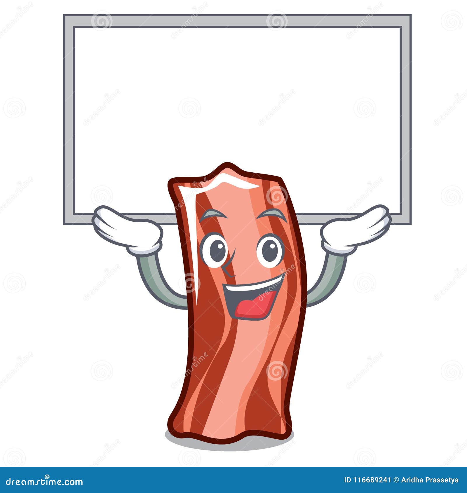 Up Board Ribs Character Cartoon Style Stock Vector - Illustration of ...