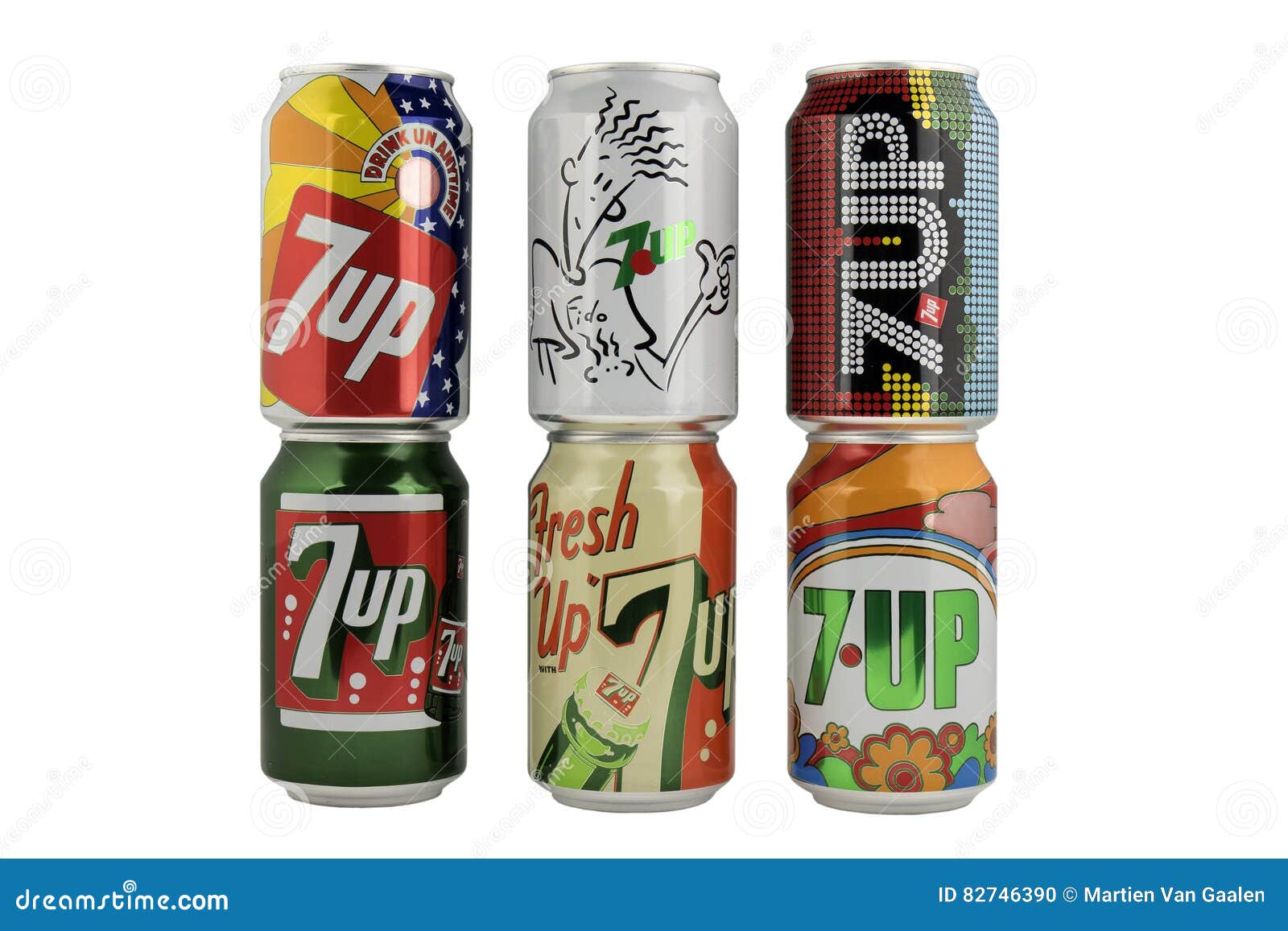 7UP cans. editorial image. Image of container, label - 82746390