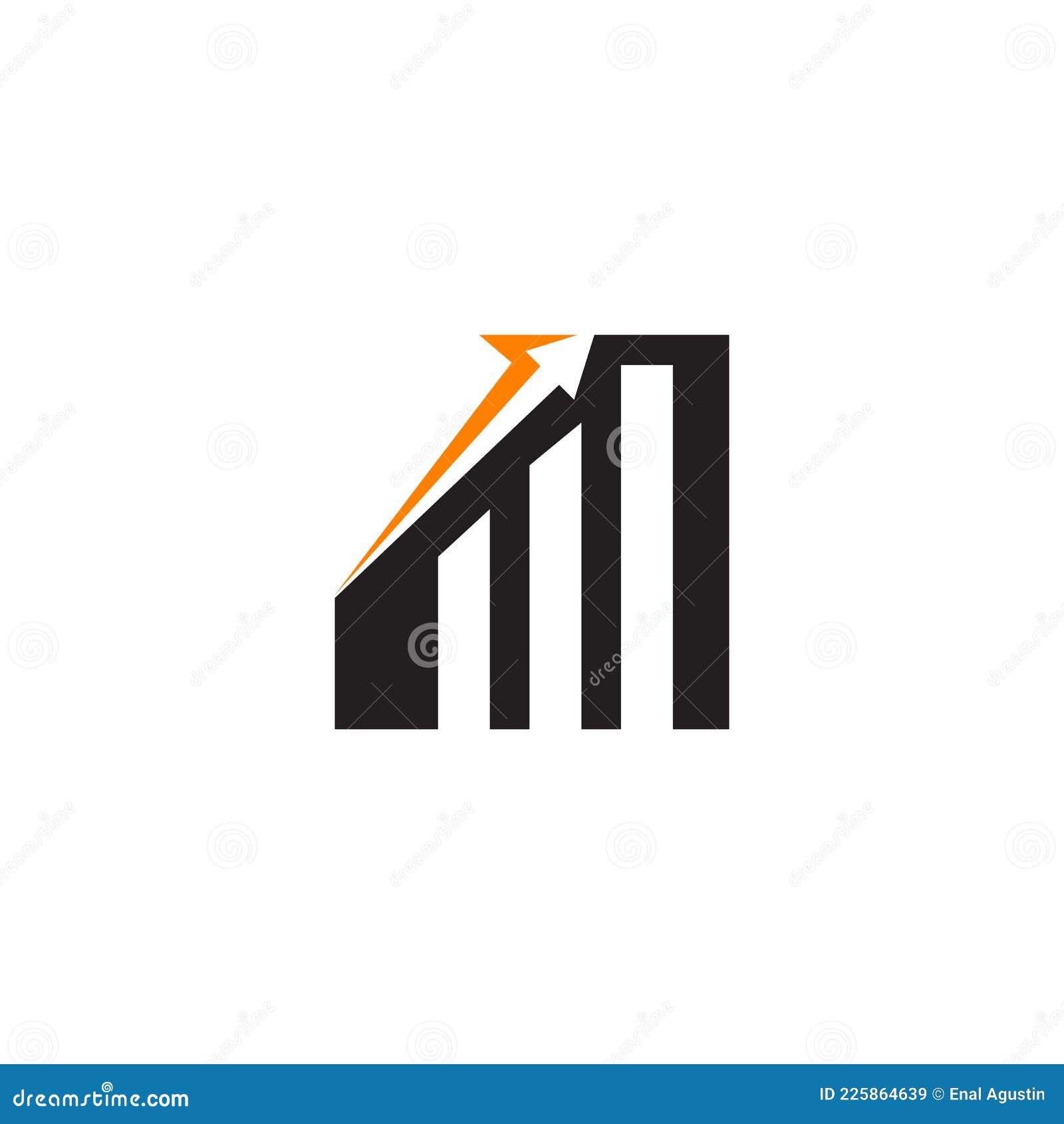 Up Chart Graphic Logo Design Template Stock Vector - Illustration of ...