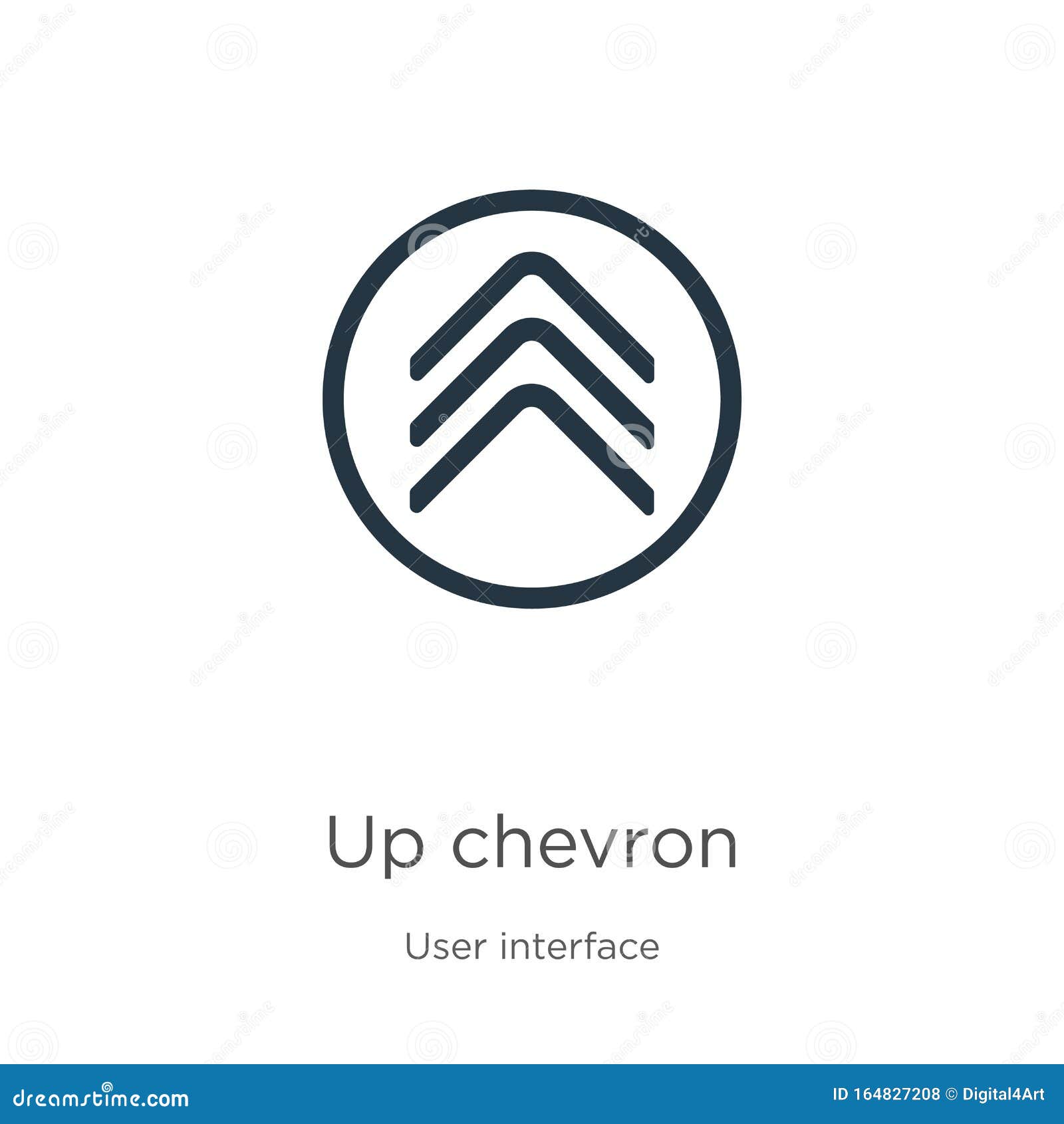 Up Chevron Icon Vector. Trendy Flat Up Chevron Icon from User Interface ...