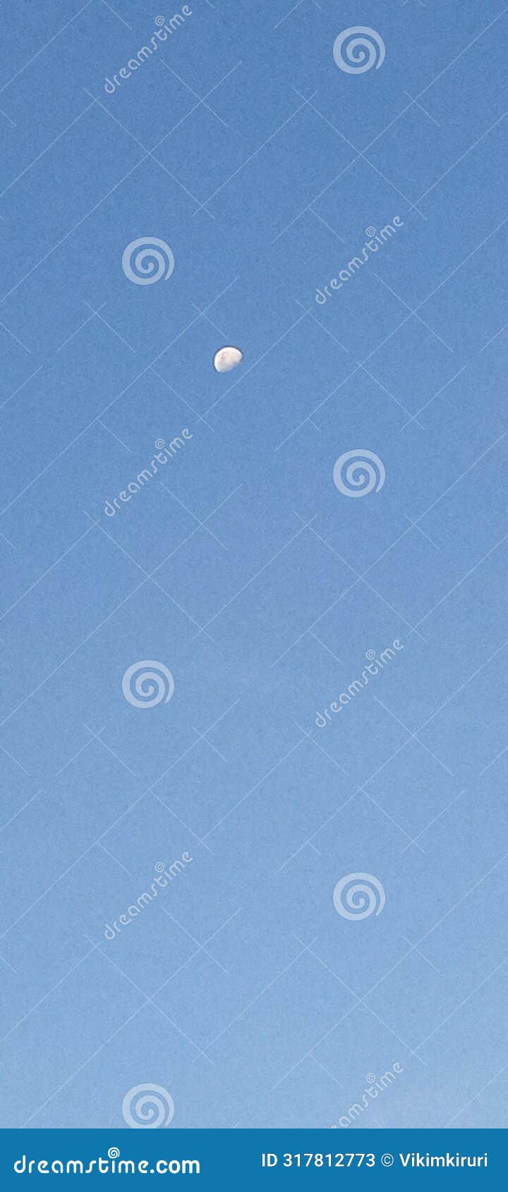 Up Close Random Picture of the Half Moon Stock Image - Image of moon ...