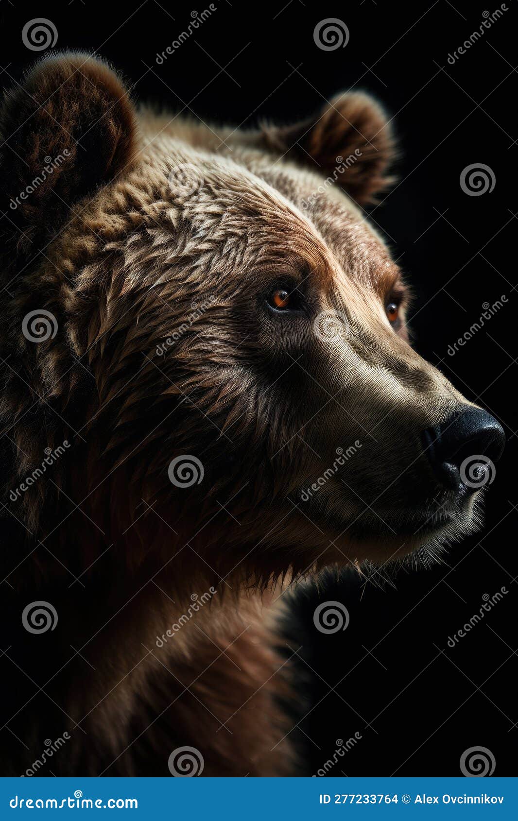 Up Close with a Real Bear: Perfect for Wildlife Posters. Stock ...