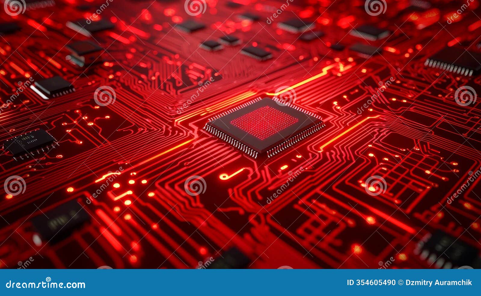 An Up-close View of a Microprocessor, Revealing Its Elaborate Circuitry ...
