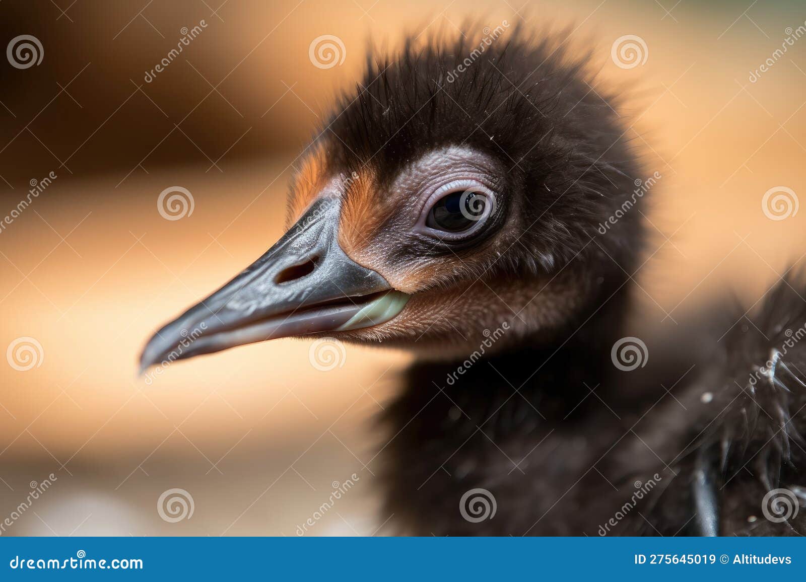 Up-close View of Newborn Bird, with Its Tiny Beak and Feet Visible ...