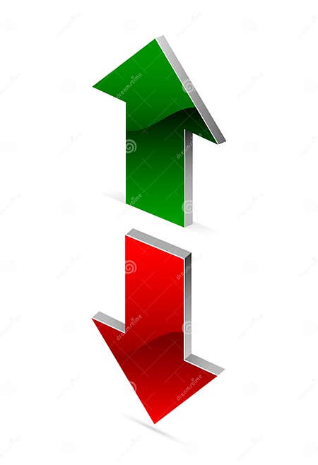 Up and down arrow stock vector. Illustration of icon - 12838218