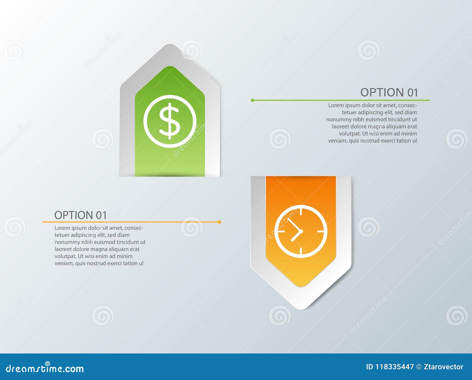 Up and Down Arrow Infographics Stock Vector - Illustration of increase ...