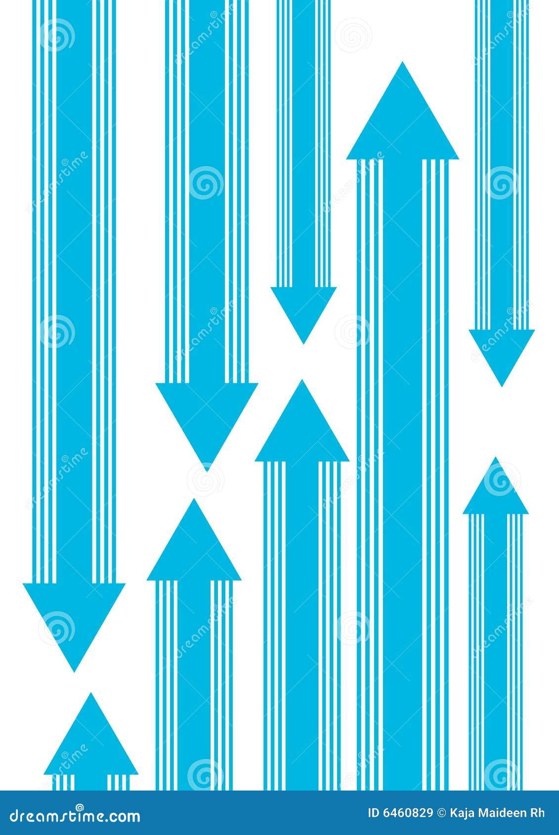Set Of 3d Up Down Arrows In Perspective. Green, Red Arrows. Cartoon ...