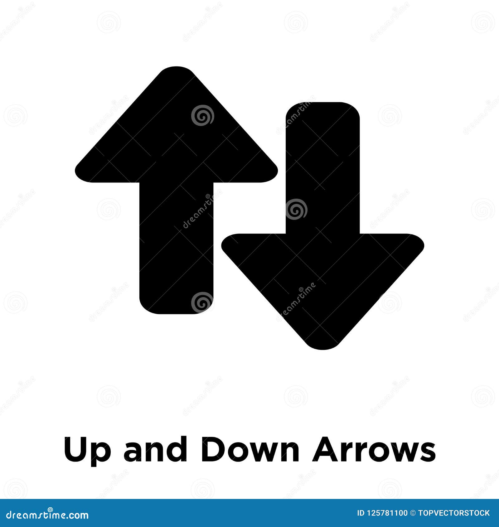 Up And Down Arrows Icon Vector Isolated On White Background, Log Stock ... Up And Down Arrows Icon Vector Isolated On White Background, Log Stock ...