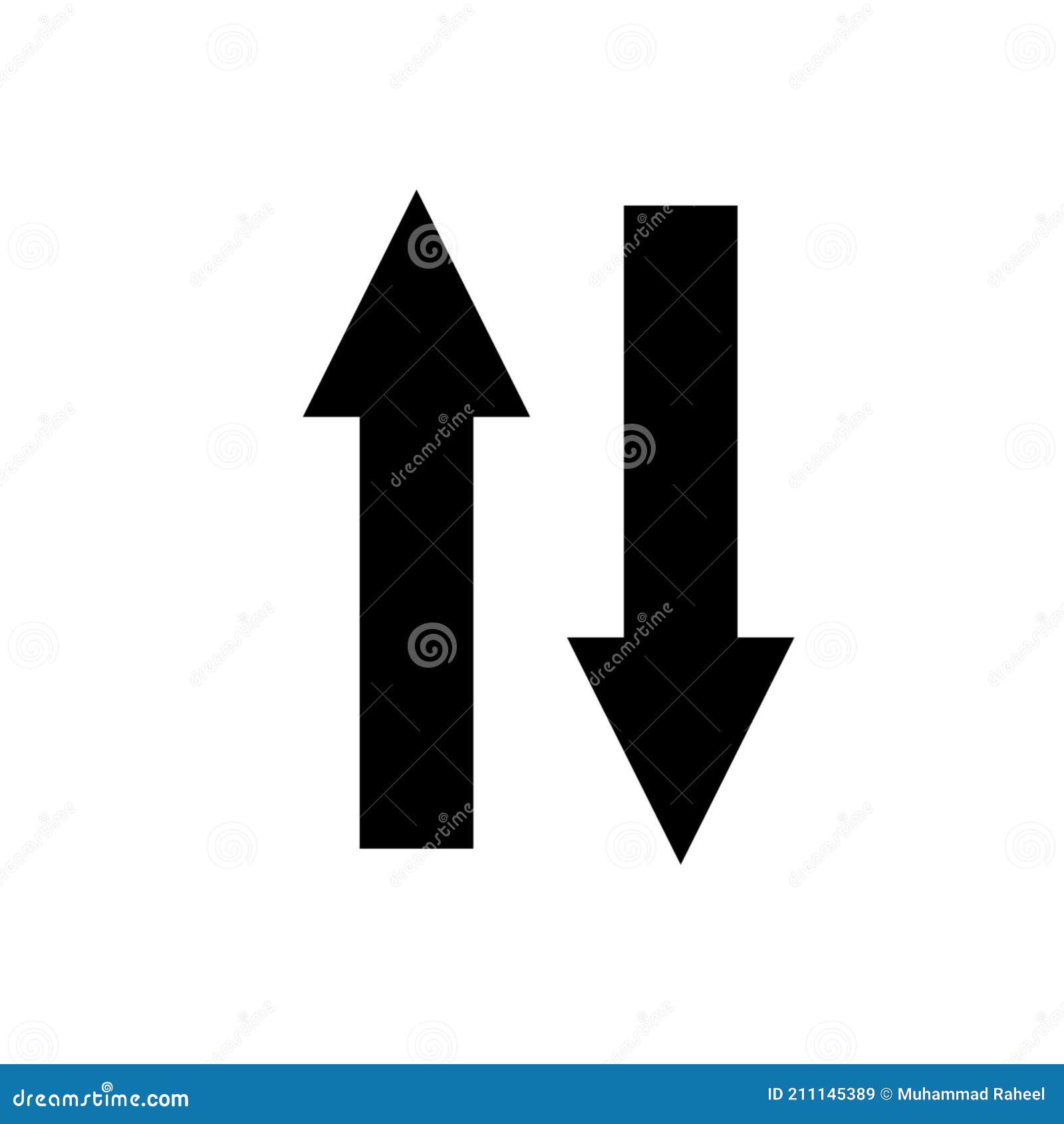 Up and down arrows , stock illustration. Illustration of gradient ...